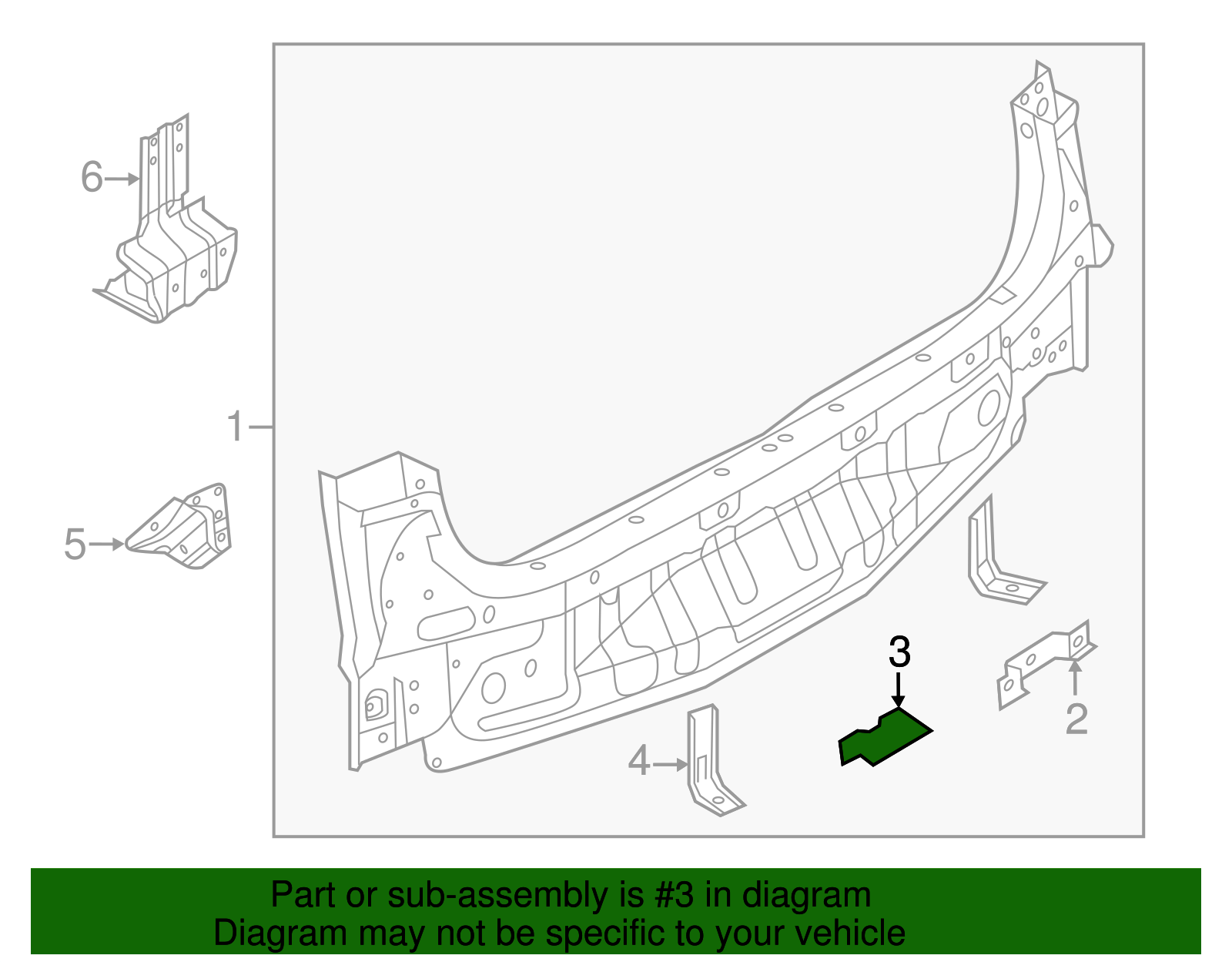 2011-2017 Nissan Quest Rear Body Panel Upper Retainer 85240-1JA0A ...