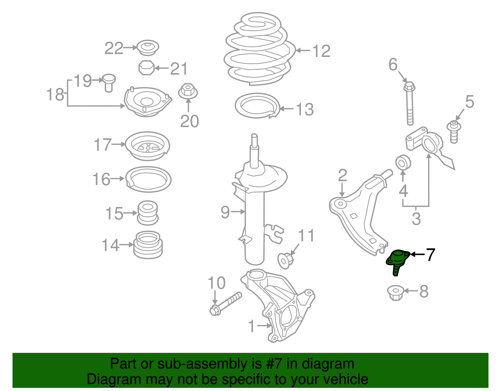 2011-2016 Mini Ball Joint 31-10-9-803-662 | Mini Parts Direct