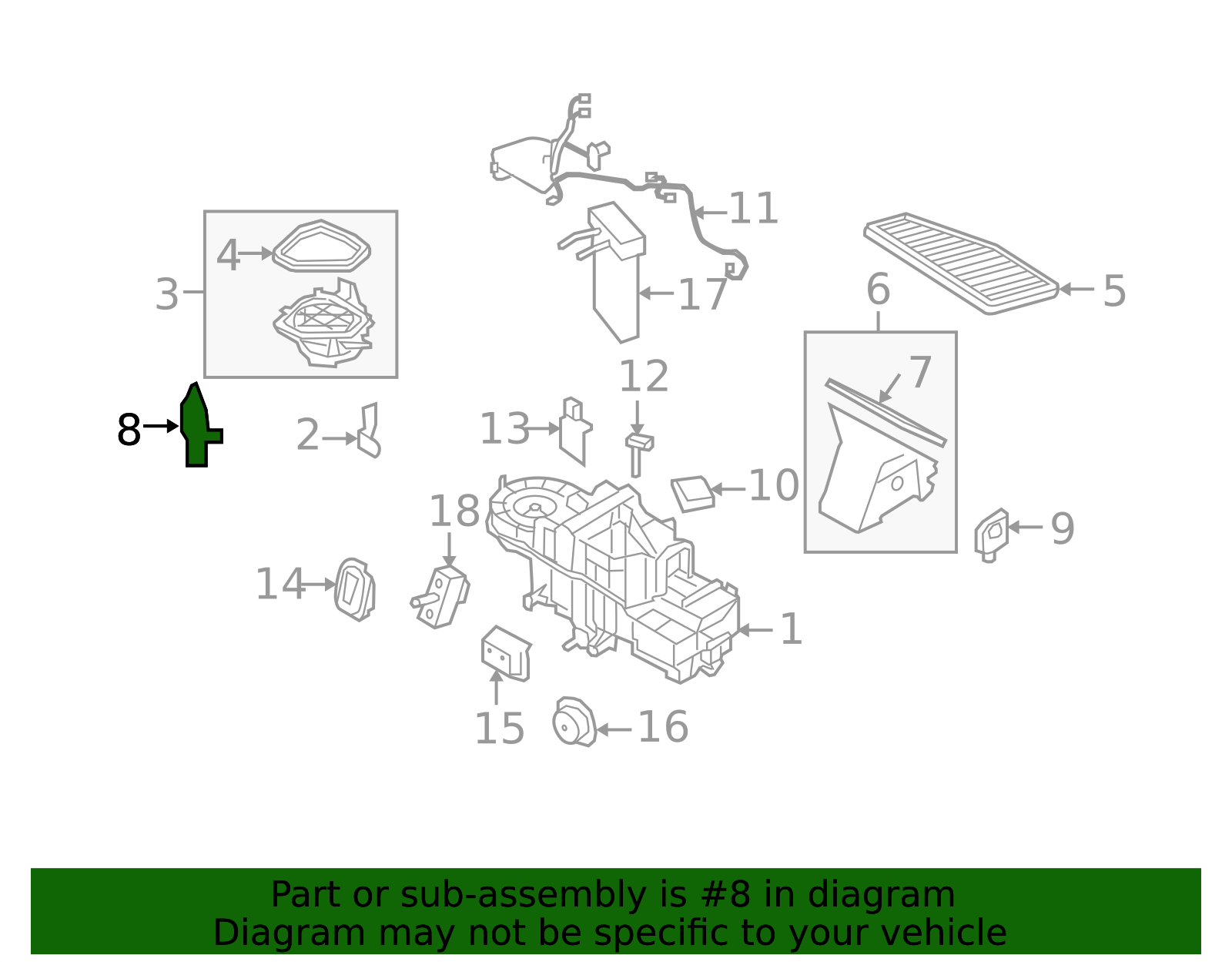 Genuine OEM Ford Part - HVAC Air Adjustment Control Motor AR3Z-19E616-D ...