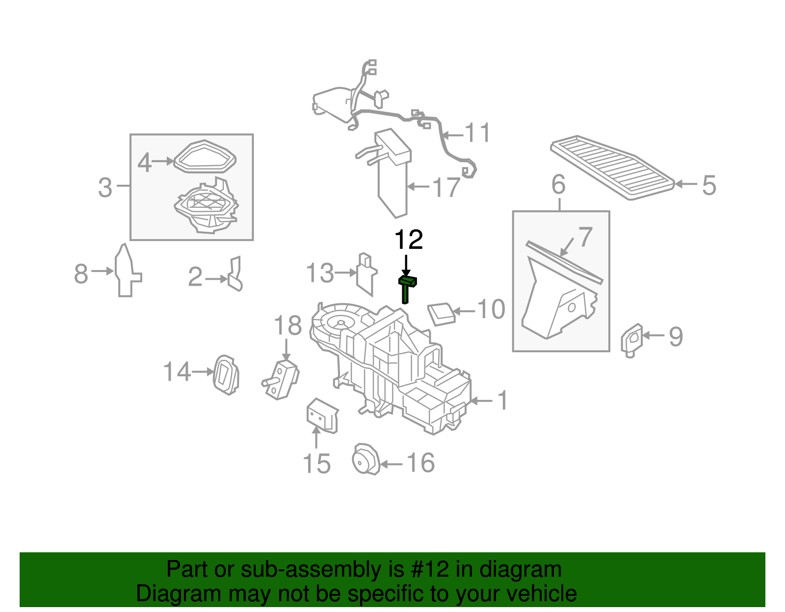2000-2020 Ford Motorcraft™ Drive Motor Battery Pack Temperature Sensor ...