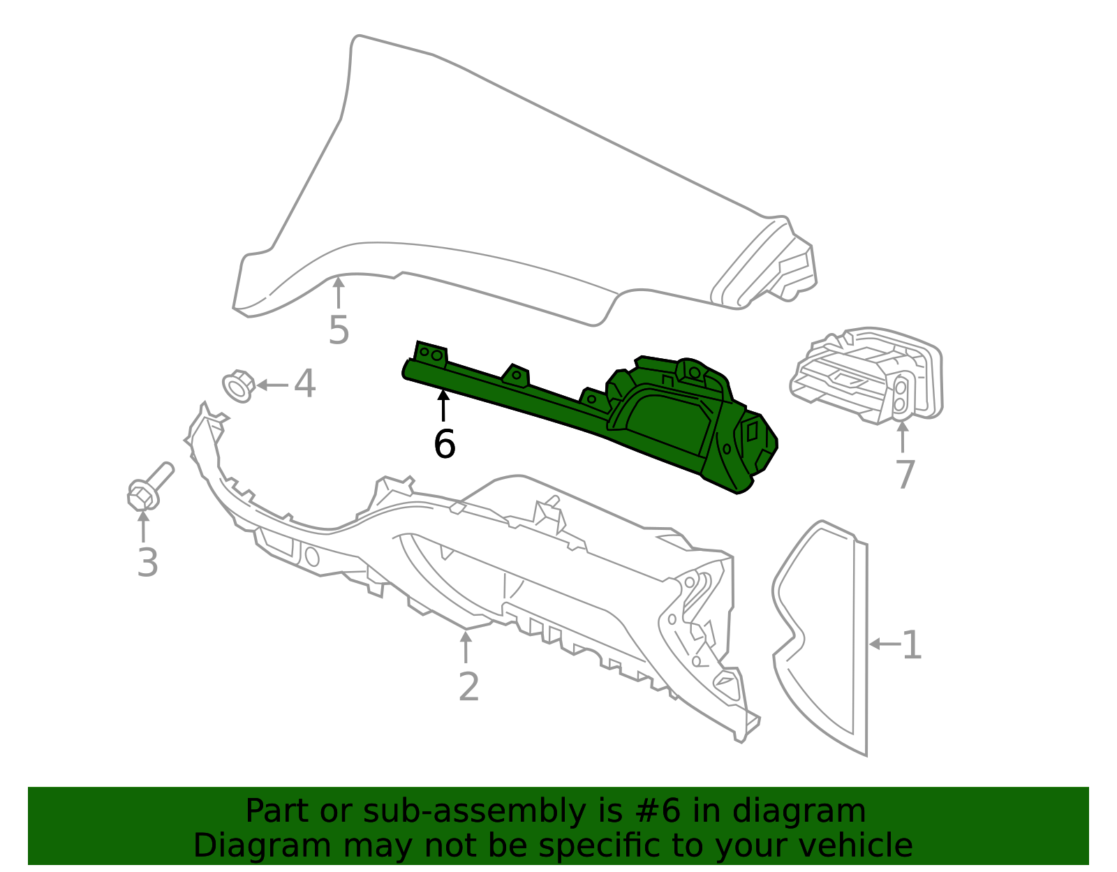 2018-2021 Chevrolet Traverse Applique Panel 84249511 | Shop Matick ...