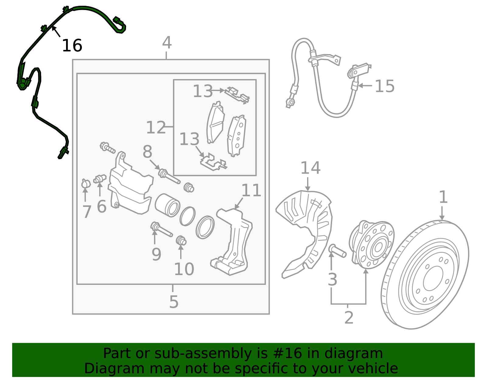 58930-K0100 - ABS Wheel Speed Sensor 2020-2025 Kia Soul | Kia.Parts Store