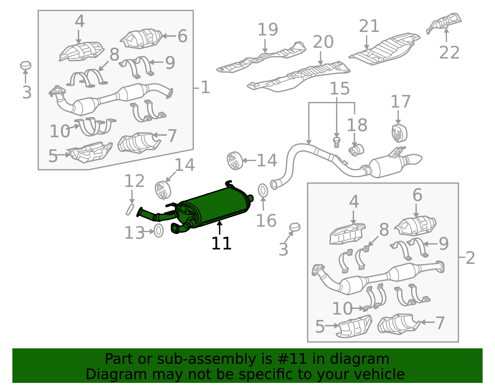 17420-38100 - Muffler & Pipe - 2008-2021 Toyota Land Cruiser | OEM ...