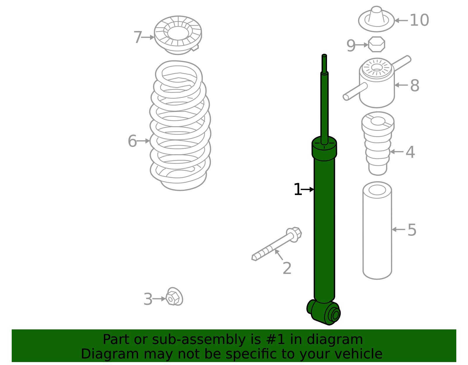 Hyundai - 55307-BFAM0 - Shock Absorber - 2024-2025 Hyundai Kona ...