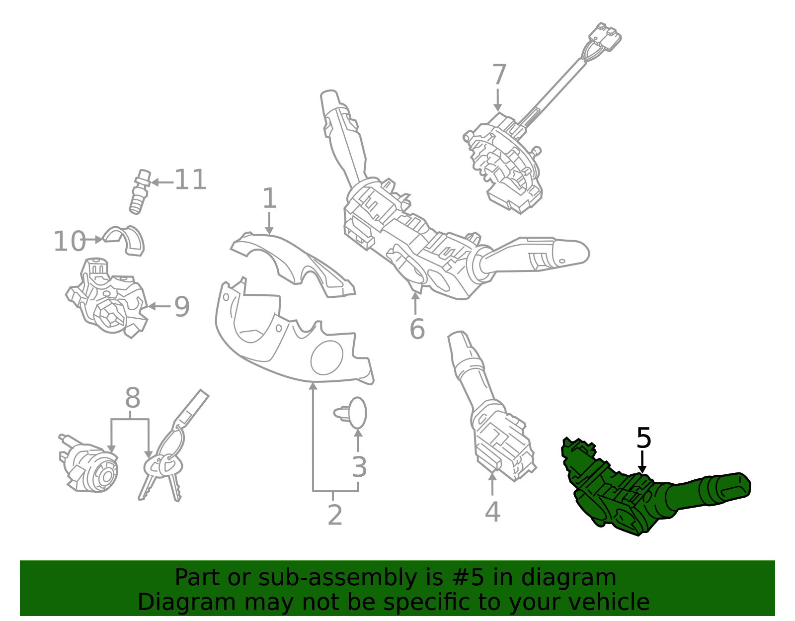 93410-H8100 - Signal Switch 2018-2023 Kia Rio | Kia.Parts Store