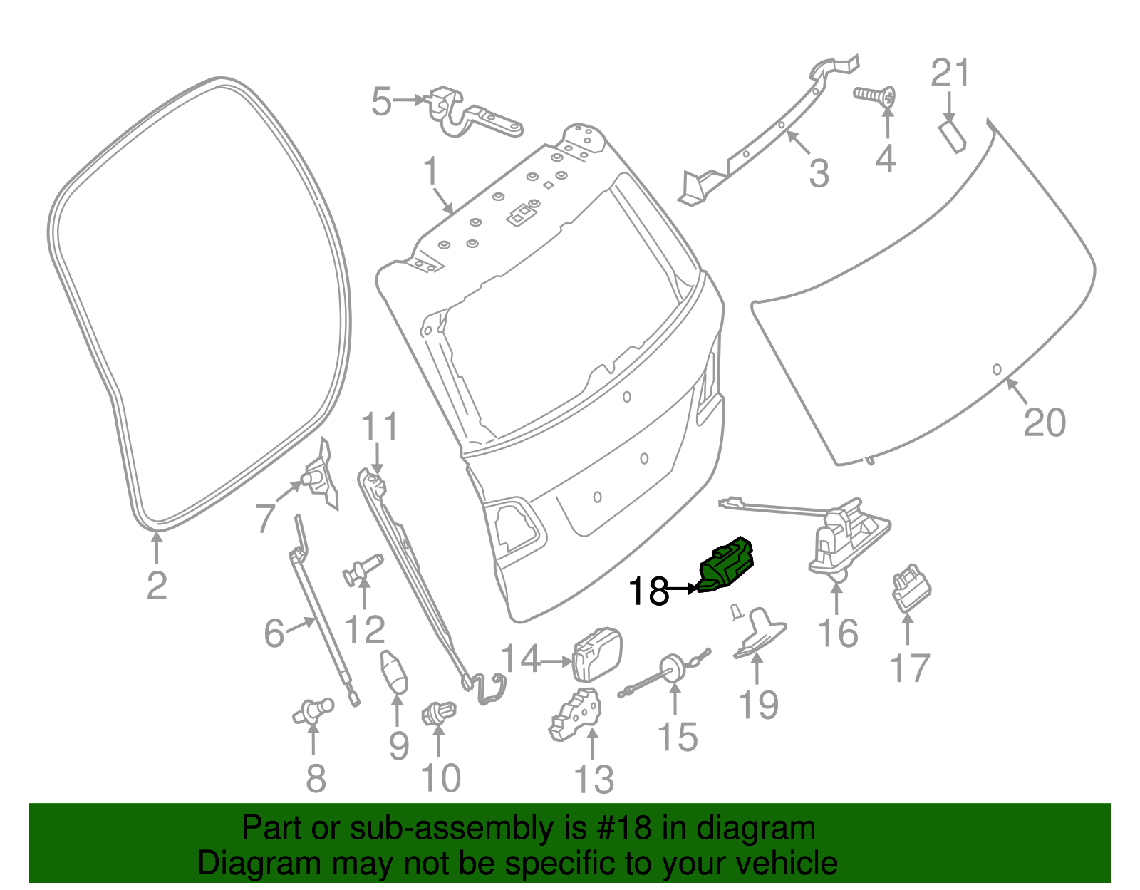 204-740-13-00 - Mercedes-Benz Lock Actuator 2010-2017 Mercedes-Benz ...