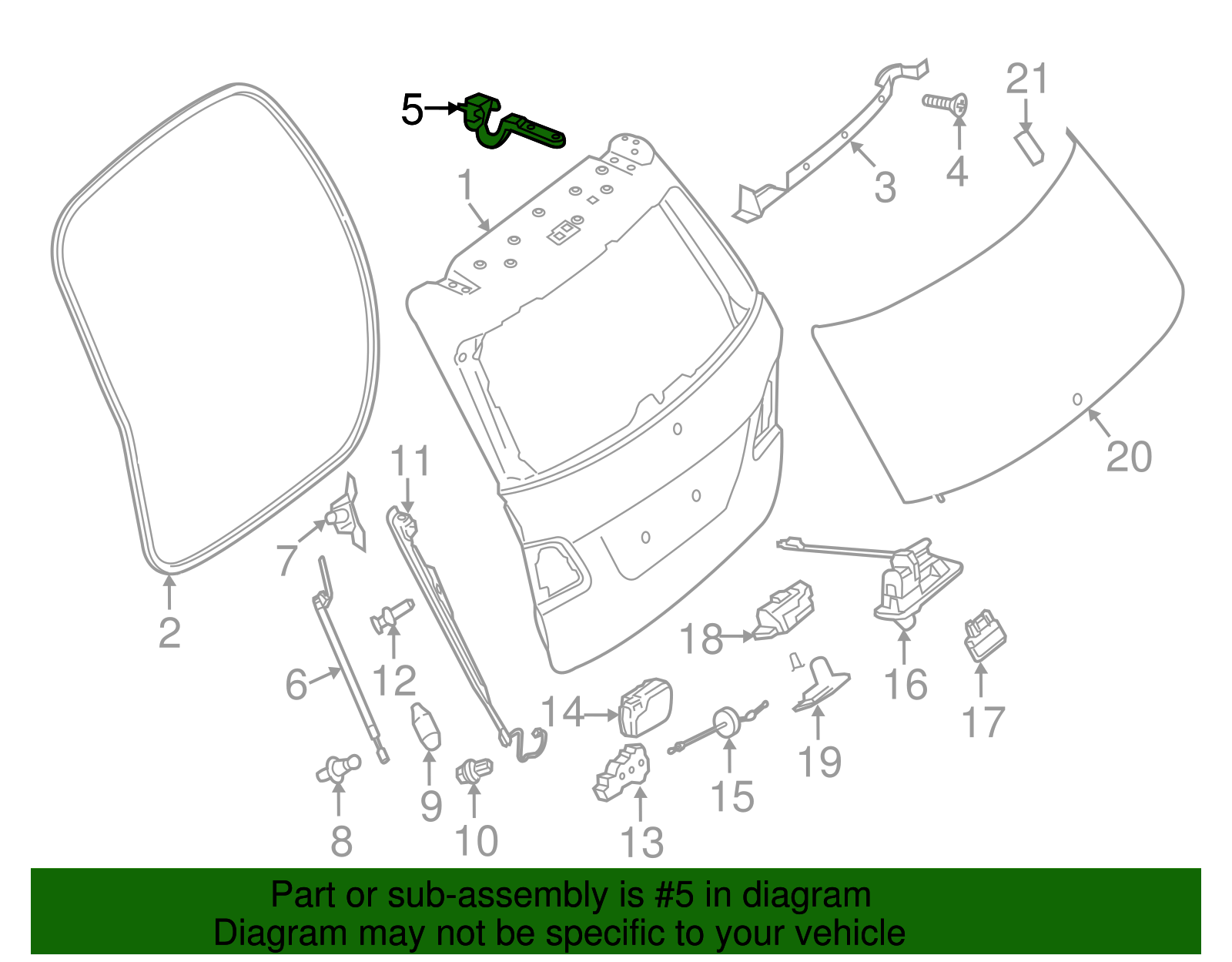166-740-01-37 - Hinge 2012-2015 Mercedes-Benz | Mercedes-Benz Premier Parts