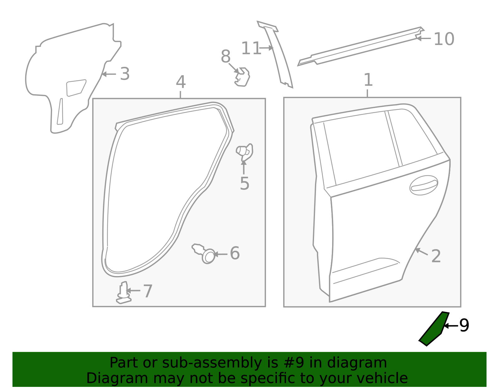 58745-52090 - Side Body Trim Protector 2008-2014 Scion xD | Toyota San ...