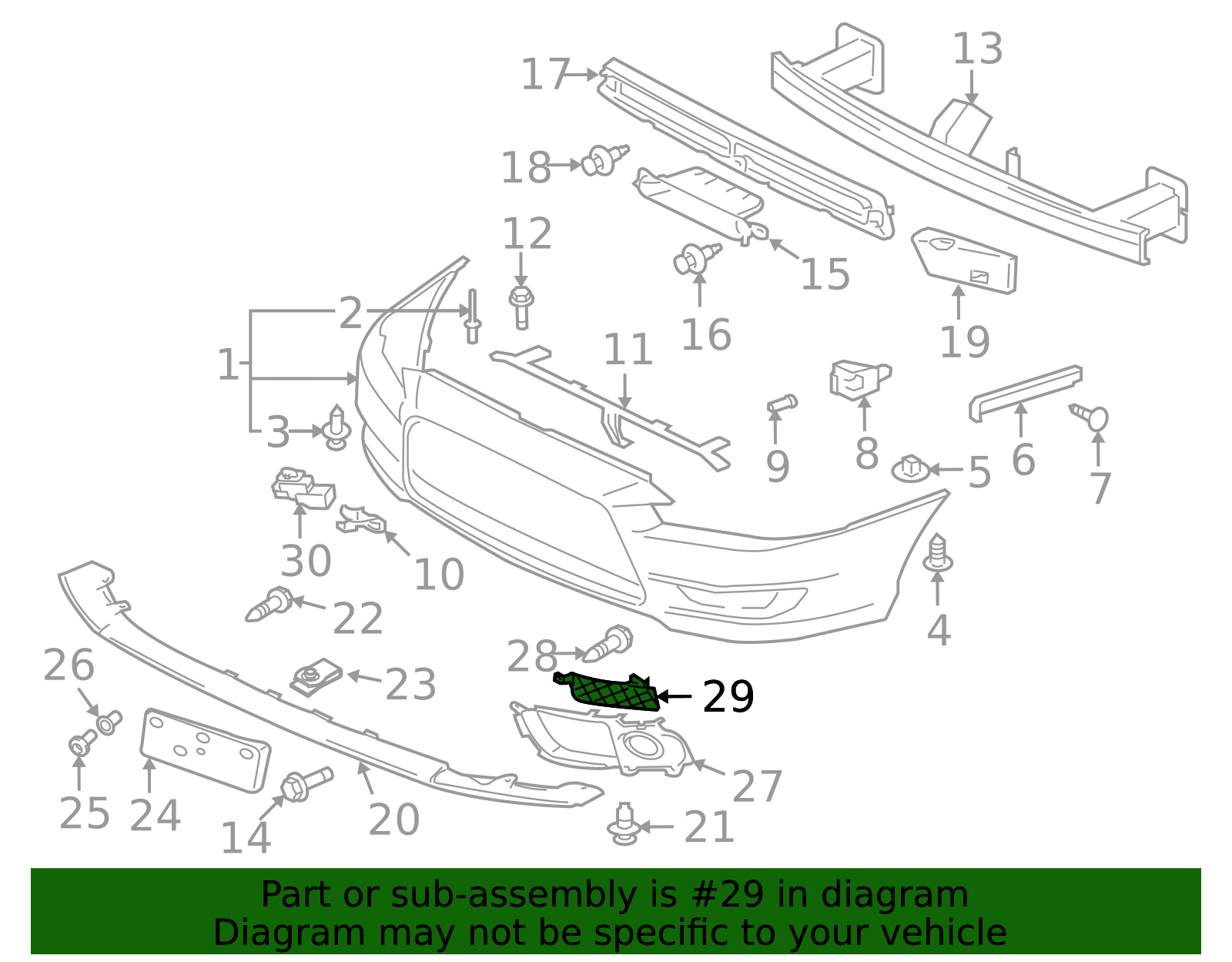 2008-2015 Mitsubishi Lancer Outer Grille 6405A139 | Mitsubishi Parts ...