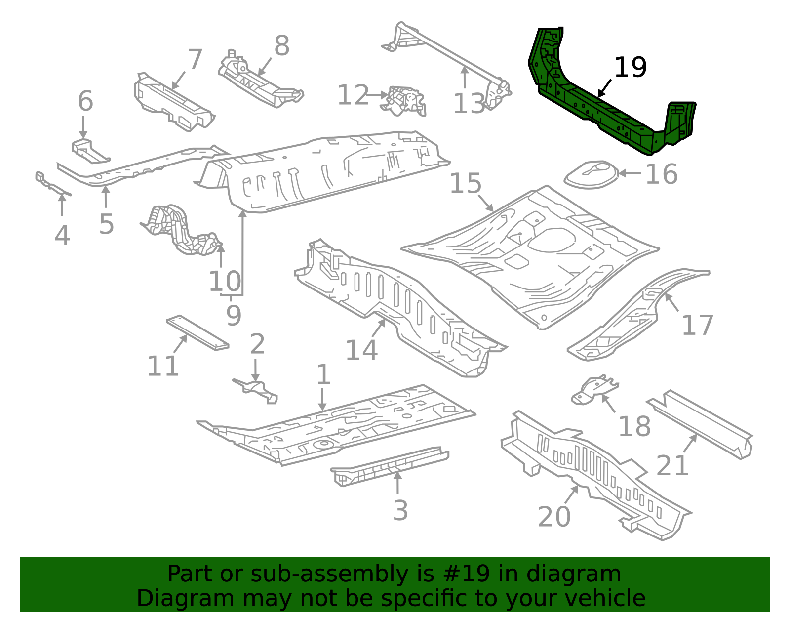 2022-2025 Toyota Corolla Cross Rear Cross-Member 57405-0A010 | Toyota ...