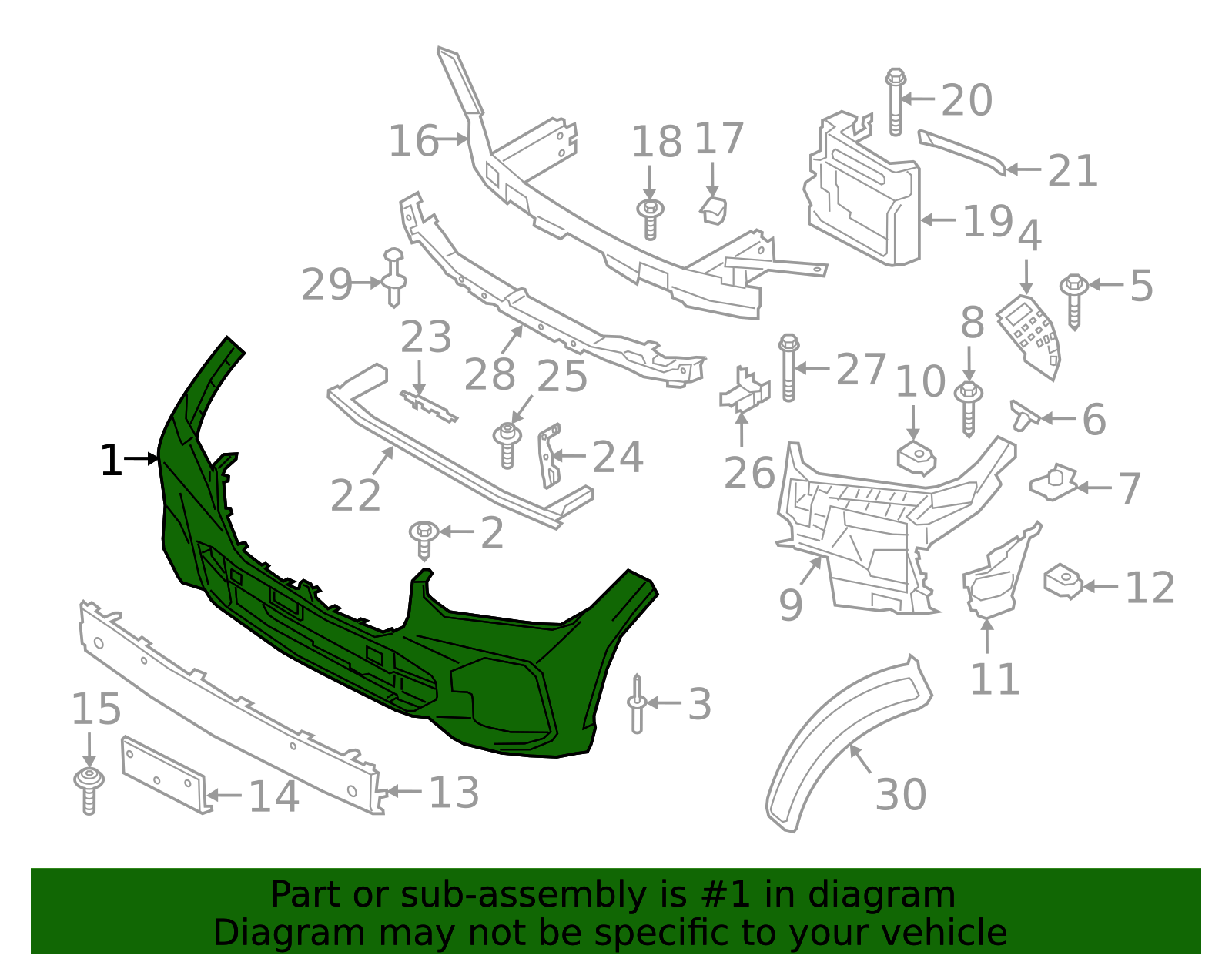 51118746238 - 2019-2023 BMW X5 Bumper Cover (51-11-8-746-238) | BMW of ...