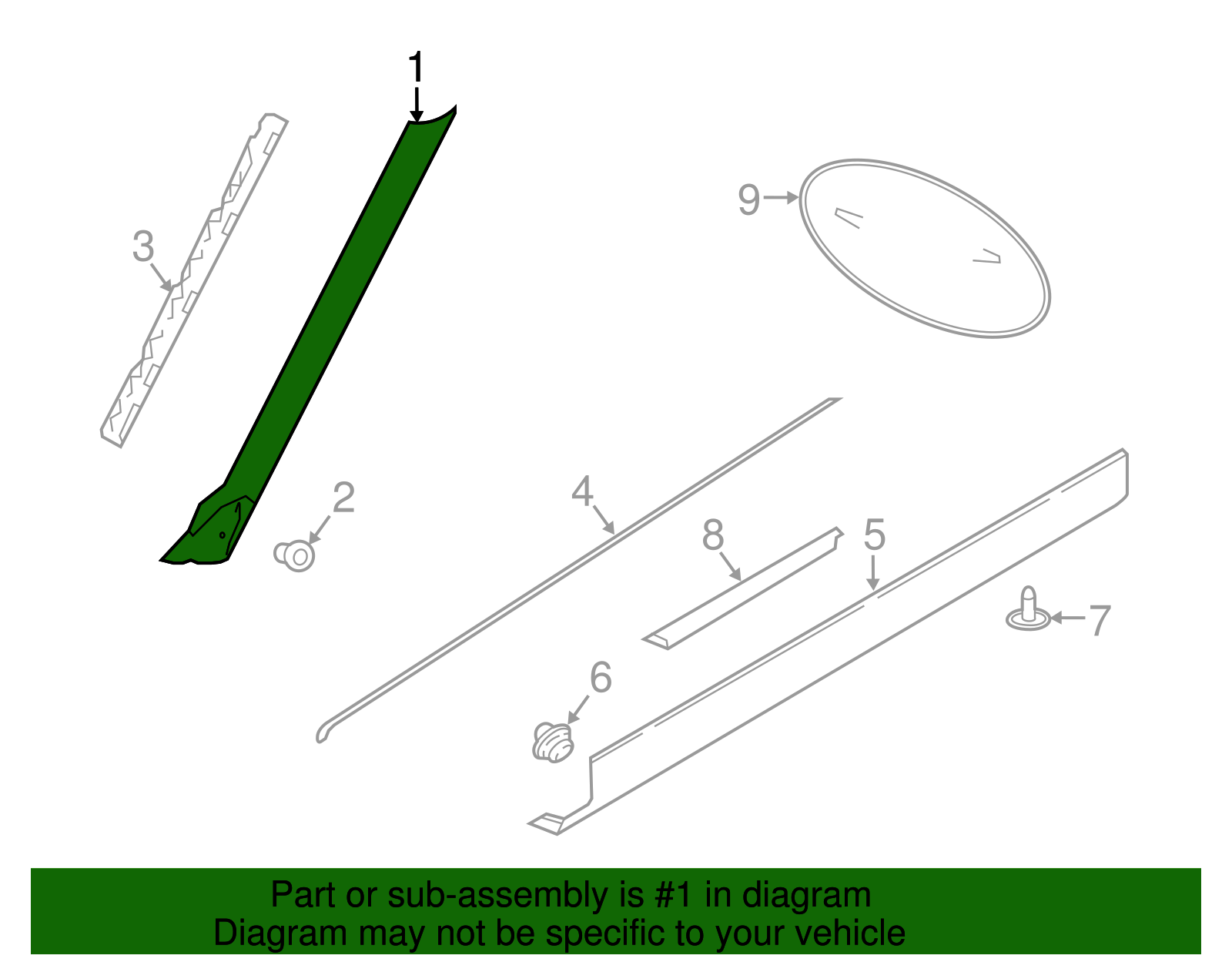 Genuine Pillar Molding for 2017-2023 Land Rover Discovery | Land Rover ...
