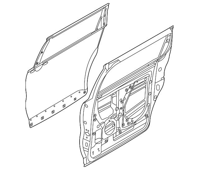 77004-R0010 - Door Shell 2022-2025 Kia Carnival | Kia.Parts Store