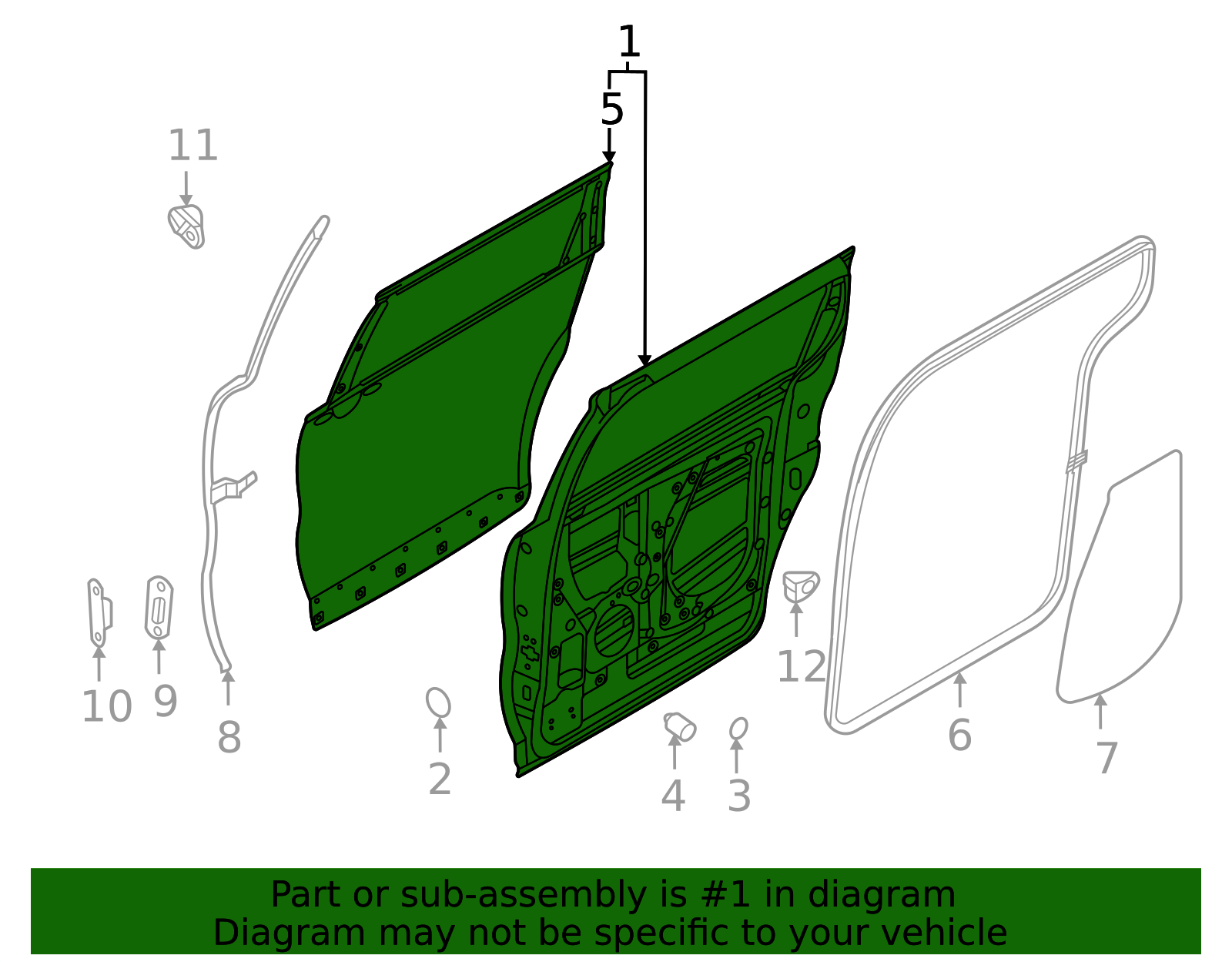 77004-R0010 - Door Shell 2022-2025 Kia Carnival | Kia.Parts Store