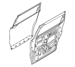 77004-R0010 - Door Shell 2022-2025 Kia Carnival | Kia.Parts Store