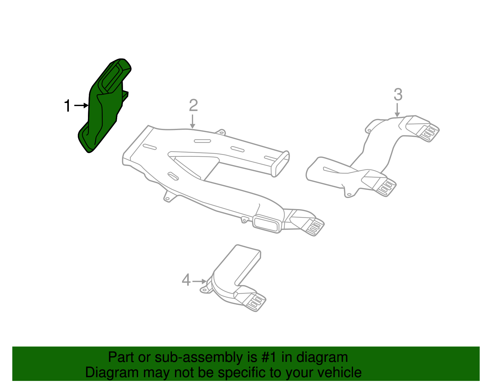 27932-3KA0B - Center Duct 2013-2020 Nissan Pathfinder | Sullivan ...