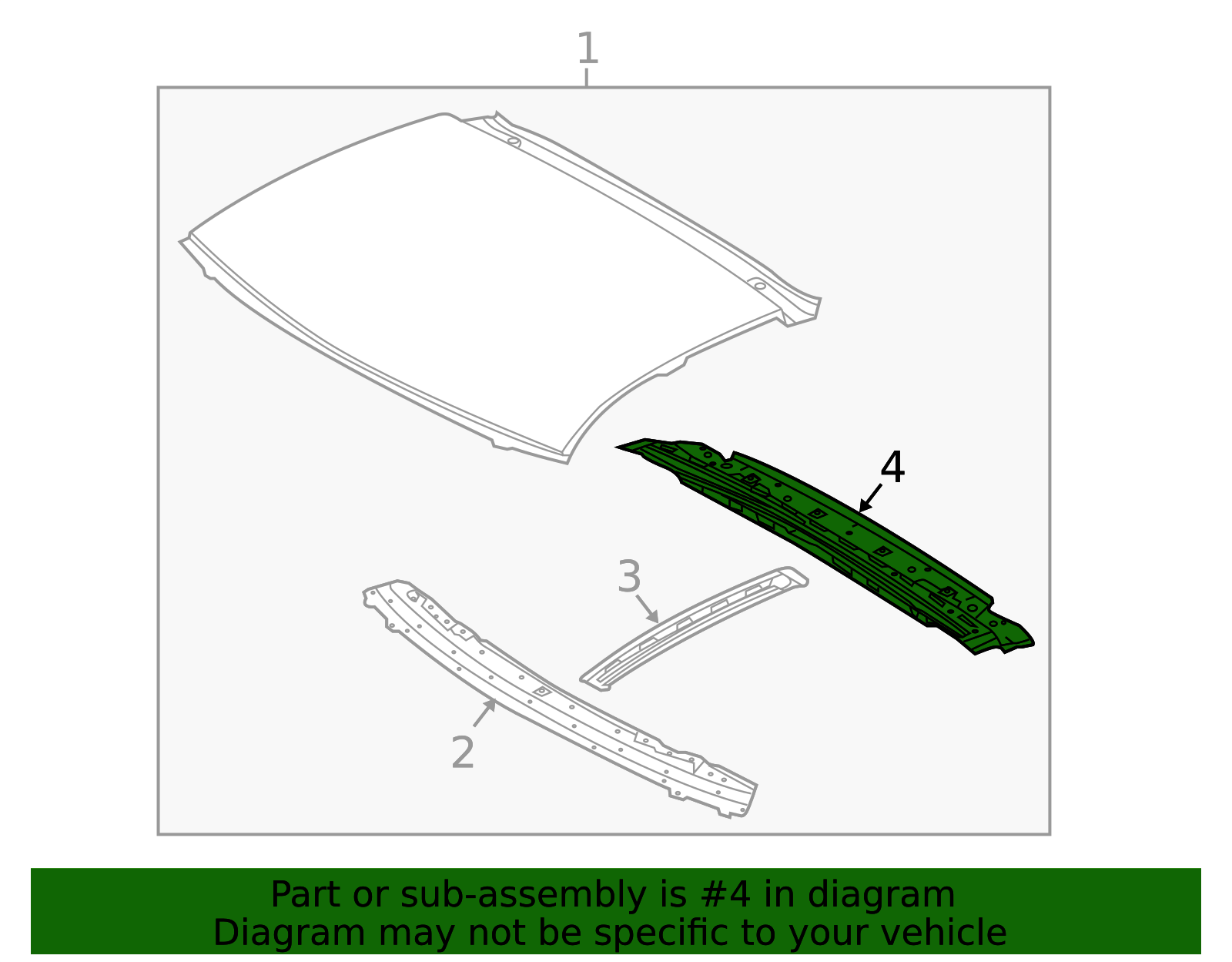 Rear Header 73230-1EA0A | Nissan Parts Central