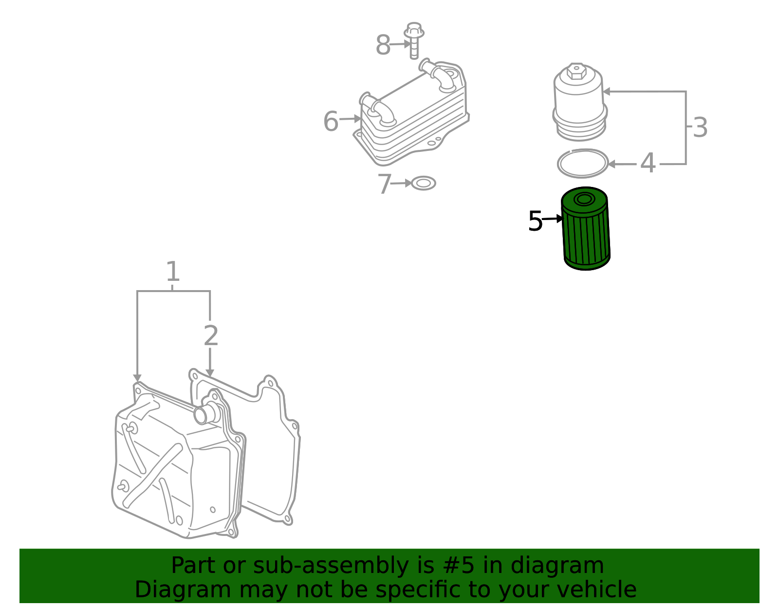 02E-305-051-C - Transmission Oil Filter 2004-2019 Volkswagen ...