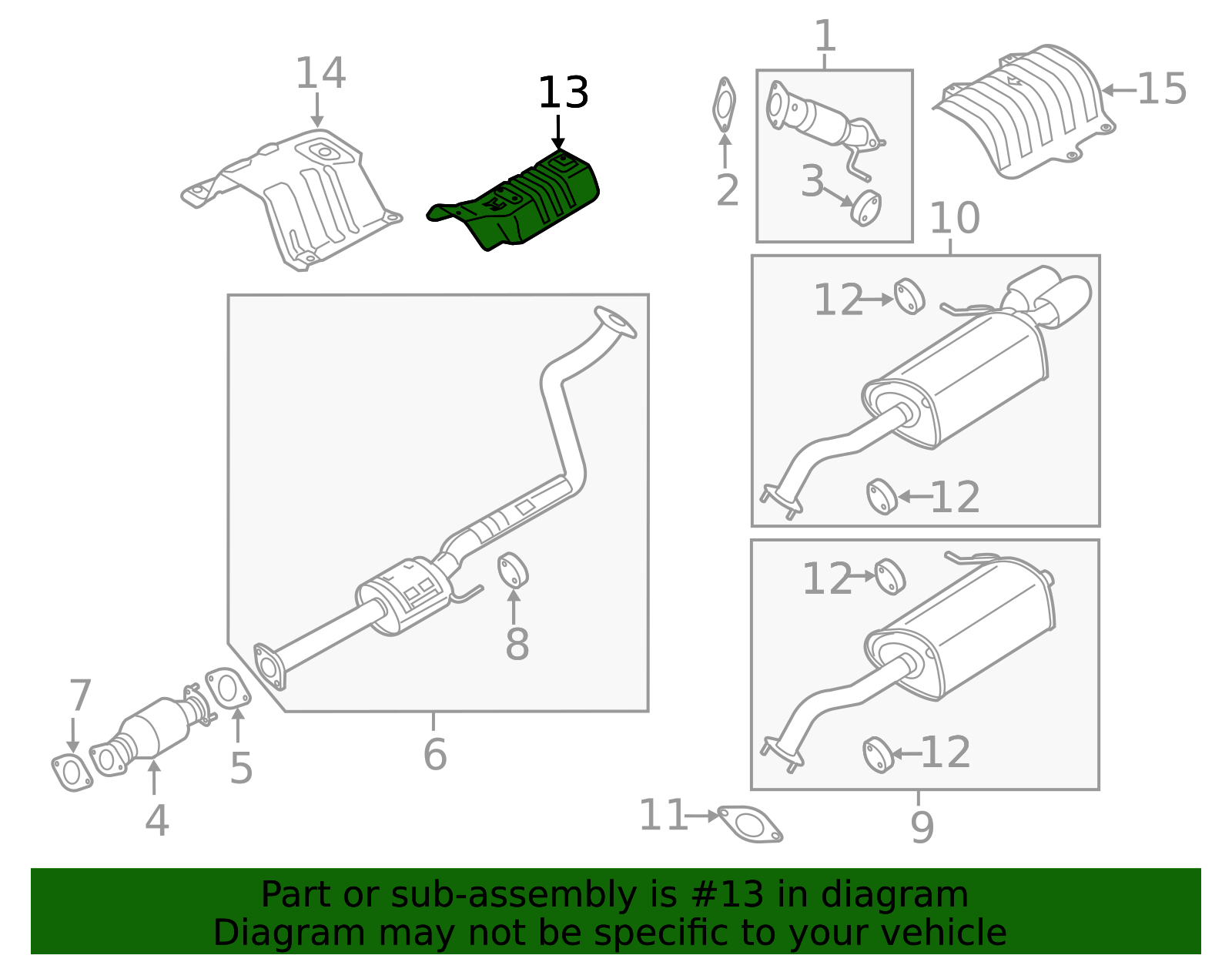 2011-2016 Hyundai Heat Shield 28791-2V100-DS | MotorMotor