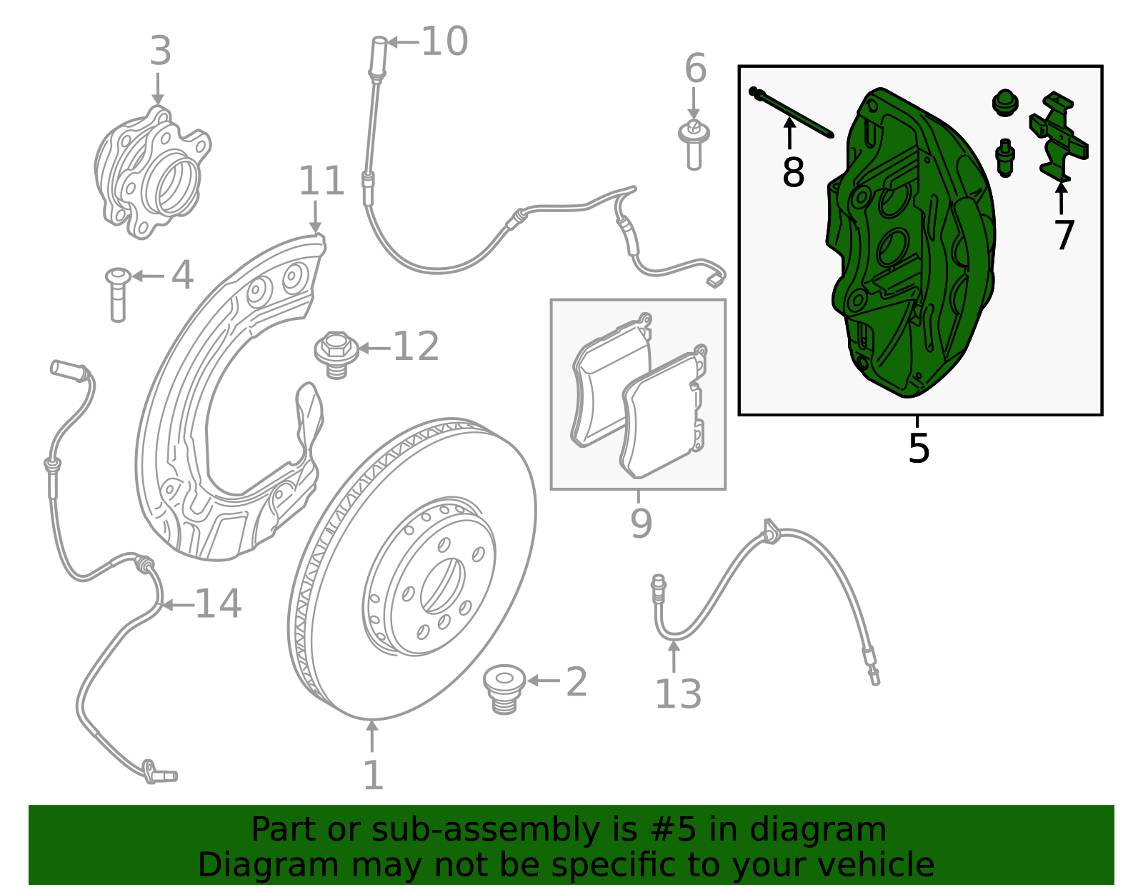 Genuine BMW 34-11-6-891-284 | Disc Brake Caliper | FREE Shipping on ...