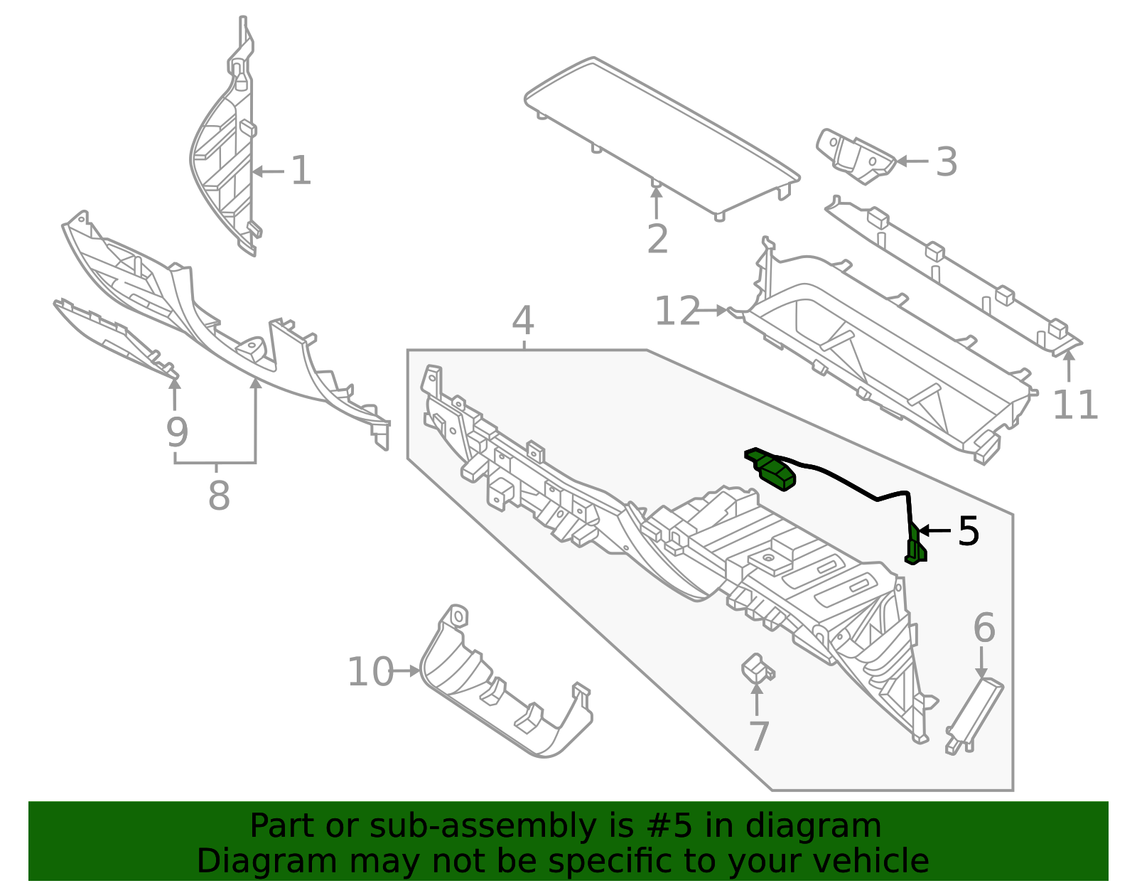 2025 Hyundai Glove Box Lamp 84547-R0000 | MotorMotor