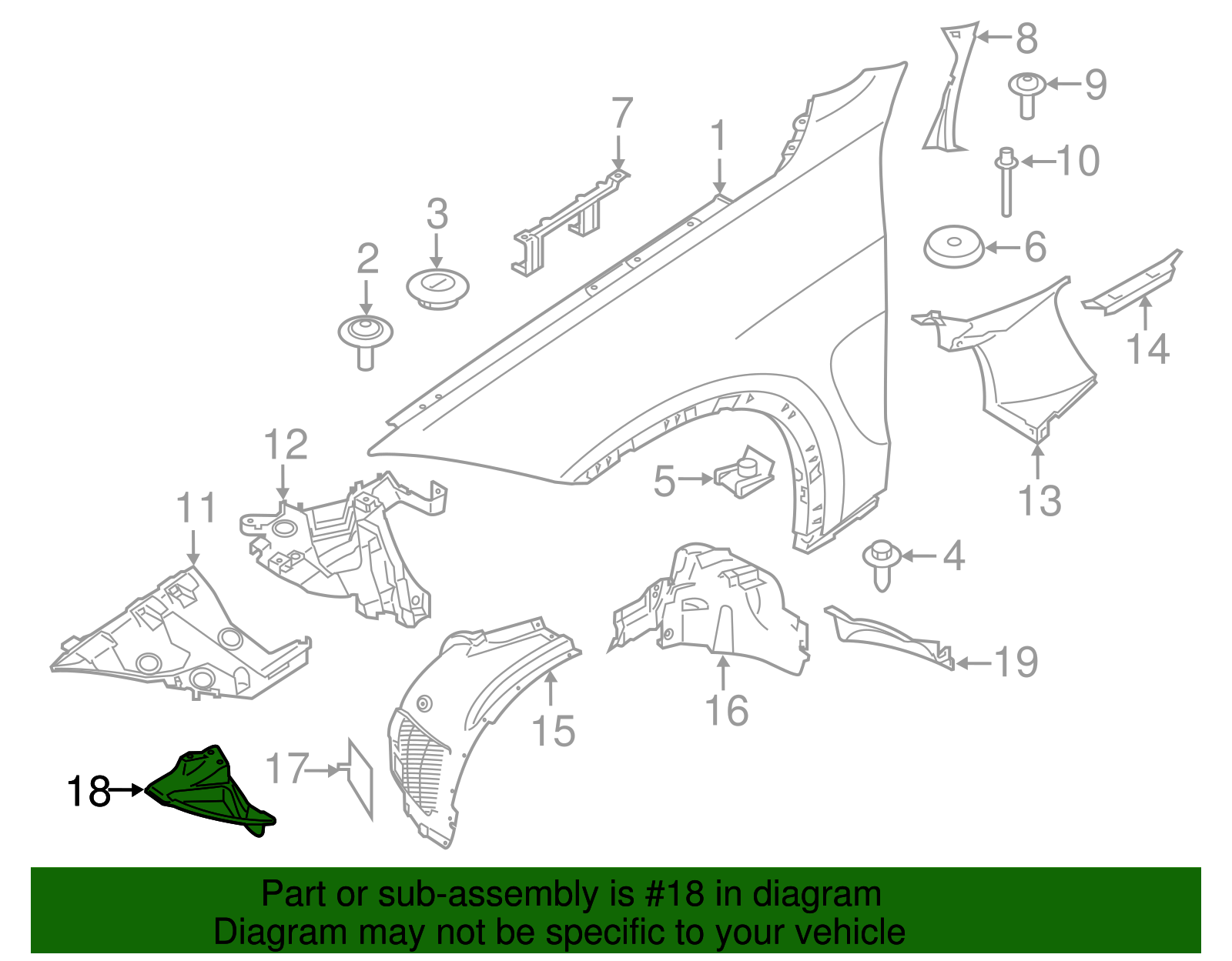 51718059318 - 2015-2019 BMW X6 Front Cover (51-71-8-059-318) | BMW of ...