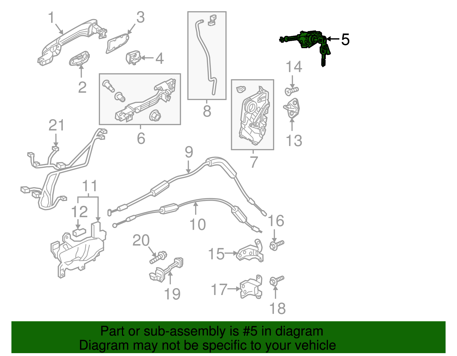 04921-TLA-A01 - Lock Cylinder 2017-2022 Honda CR-V | Honda Parts Online