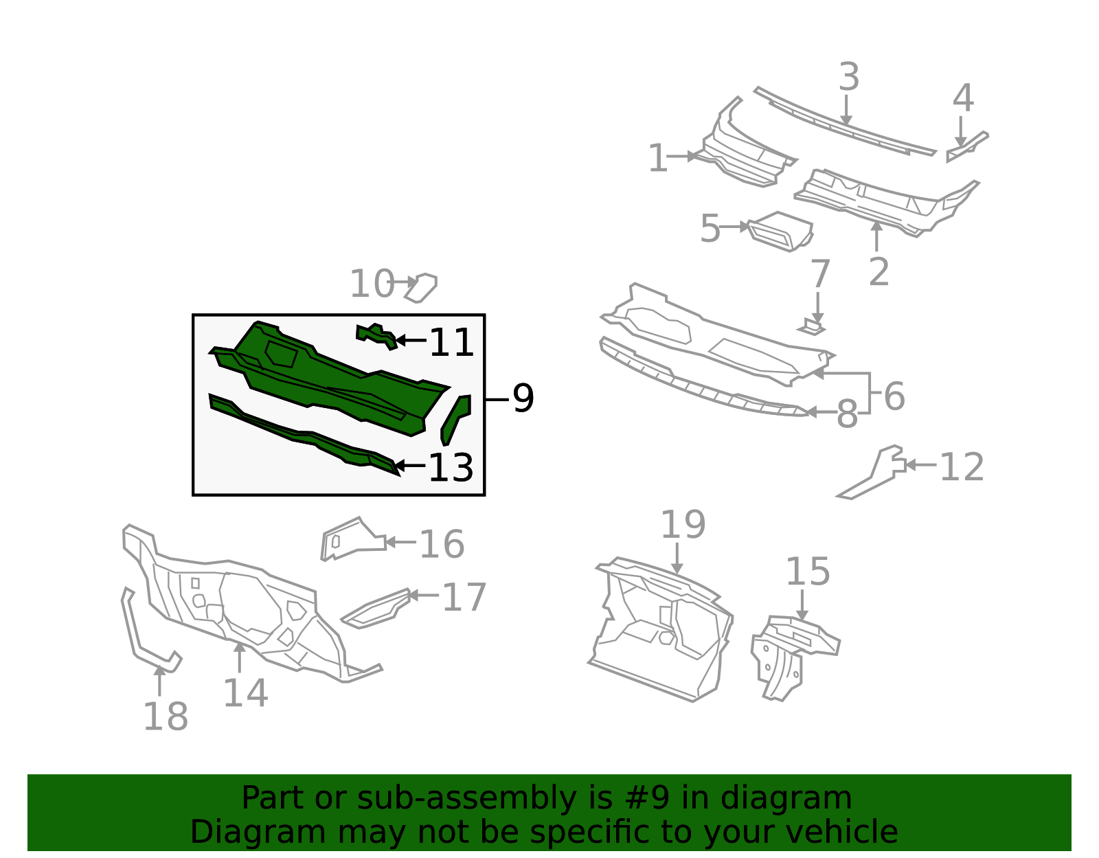 19208799 - High-Quality Plenum Panel for 2008-2015 GM | AutoNation Parts