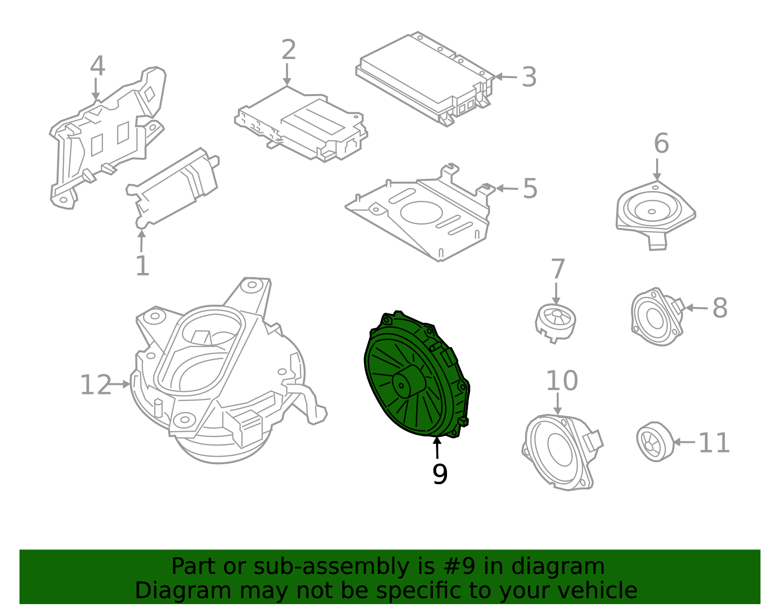 OEM Speaker 7PP-035-454-H - Restore Crisp Sound Quality | AutoNation Parts