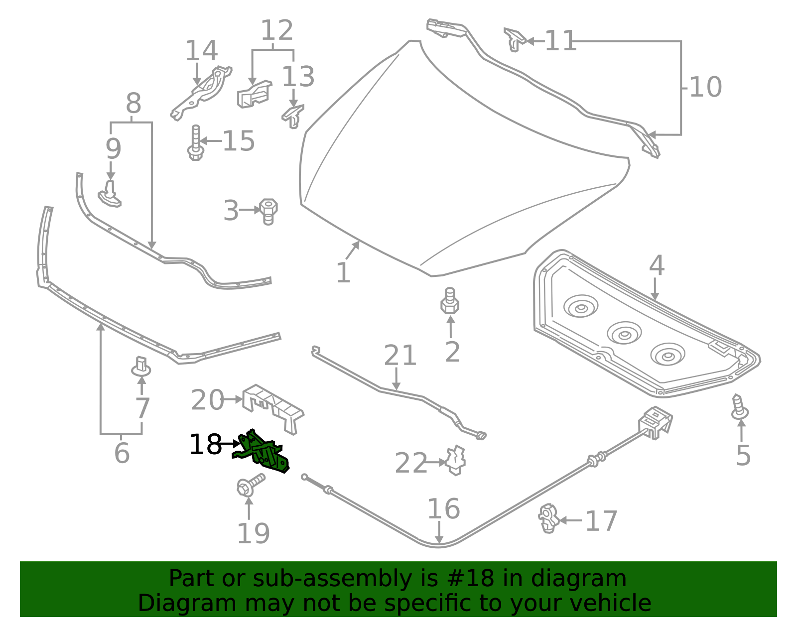 KD53-56-620C - High-Quality Hood Latch for AutoNation Parts