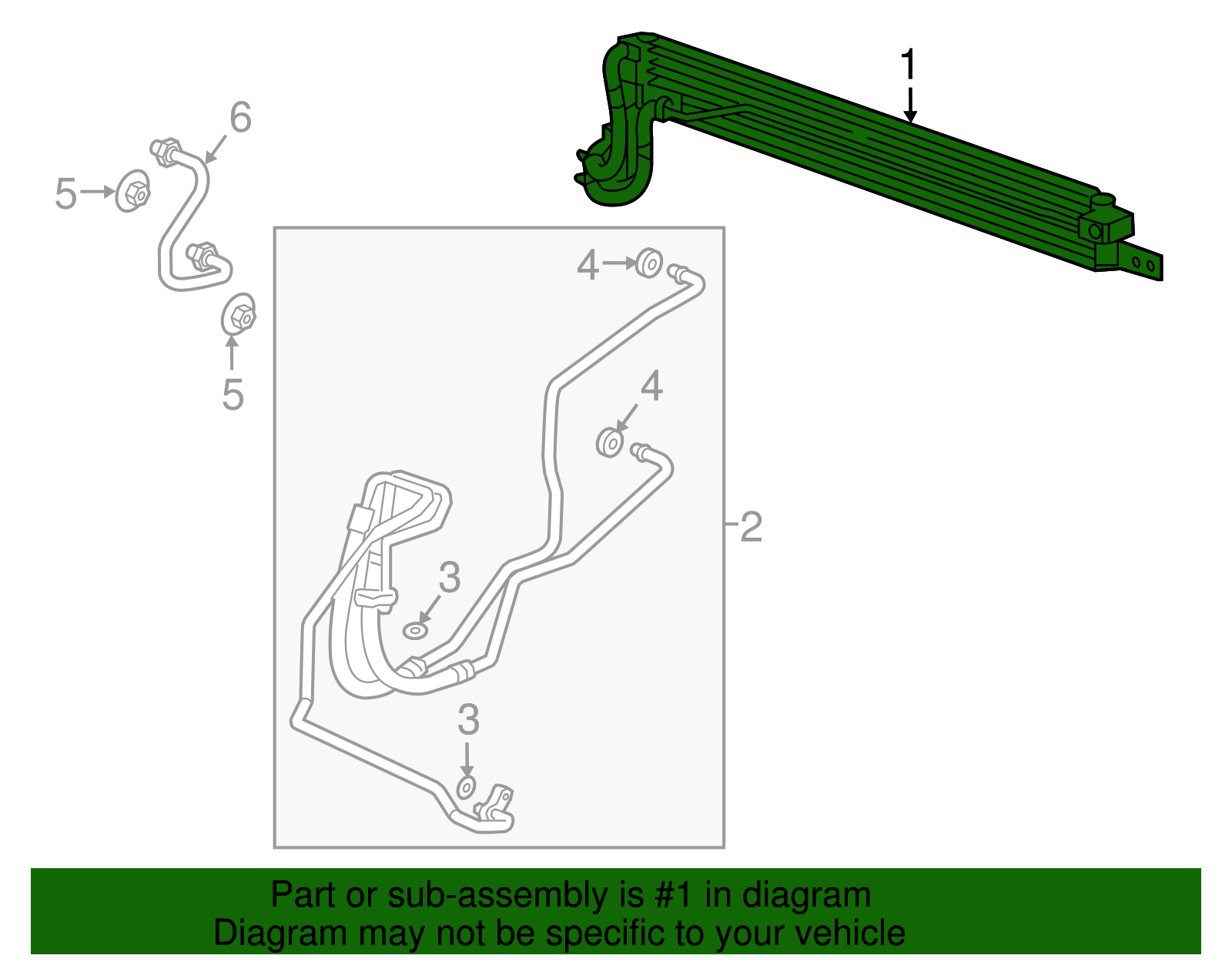 2013-2021 GM Automatic Transmission Auxiliary Fluid Cooler 95152162 ...