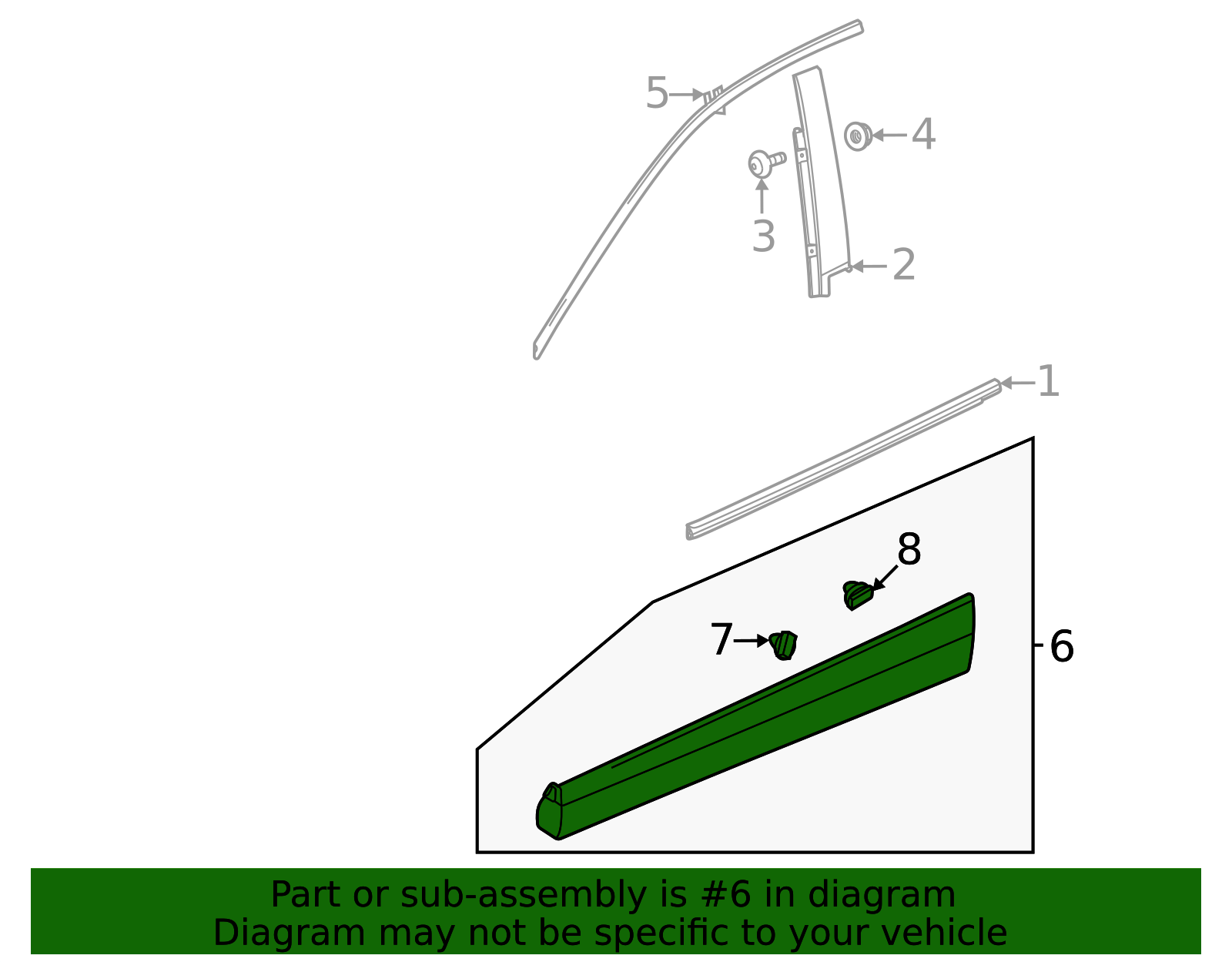 2020-2025 Buick Encore GX Lower Molding 42810329 GM | GMPartsDirect.com