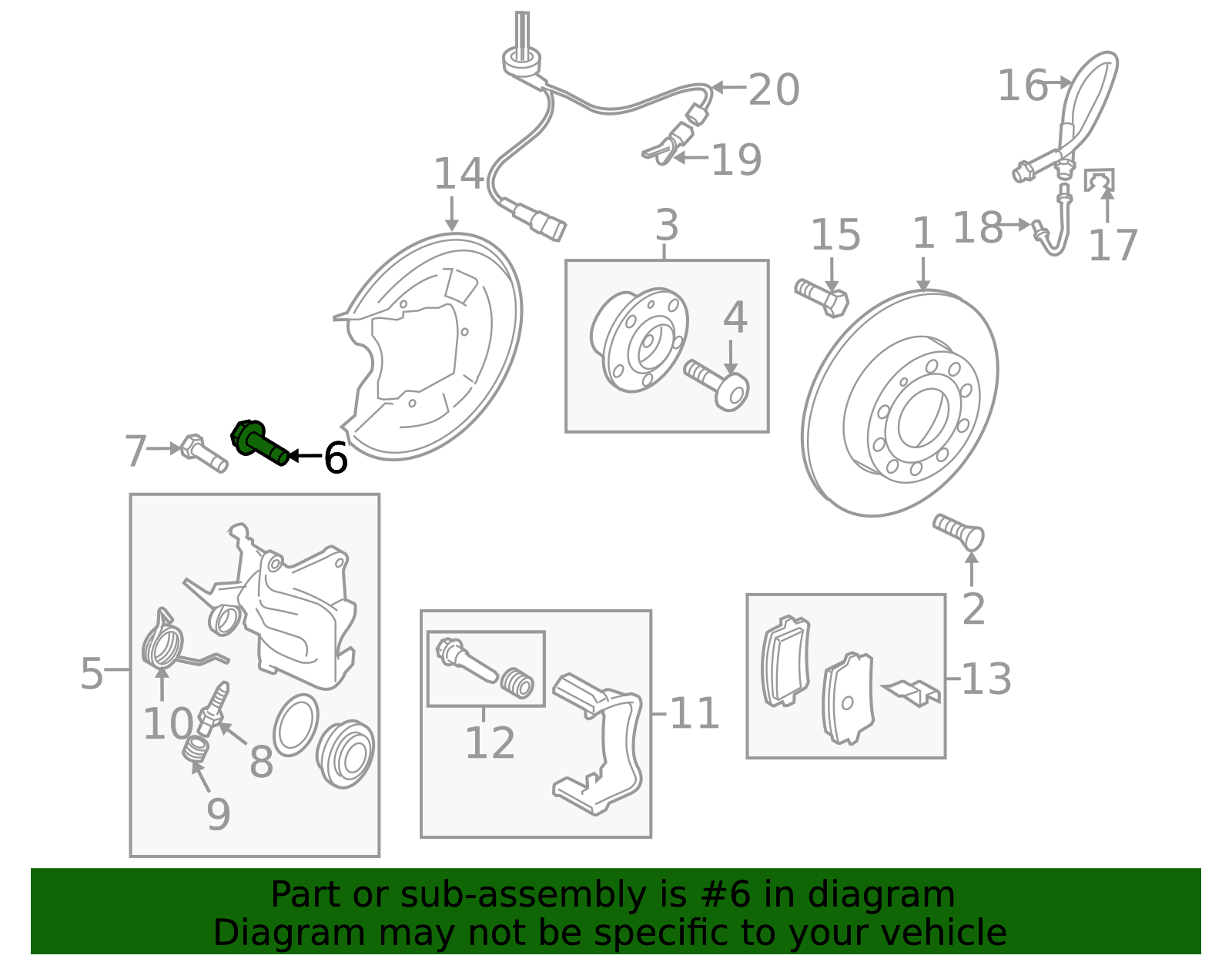 N-911-689-01 - Disc Brake Caliper Bracket Mounting Bolt 2006-2025 Audi ...