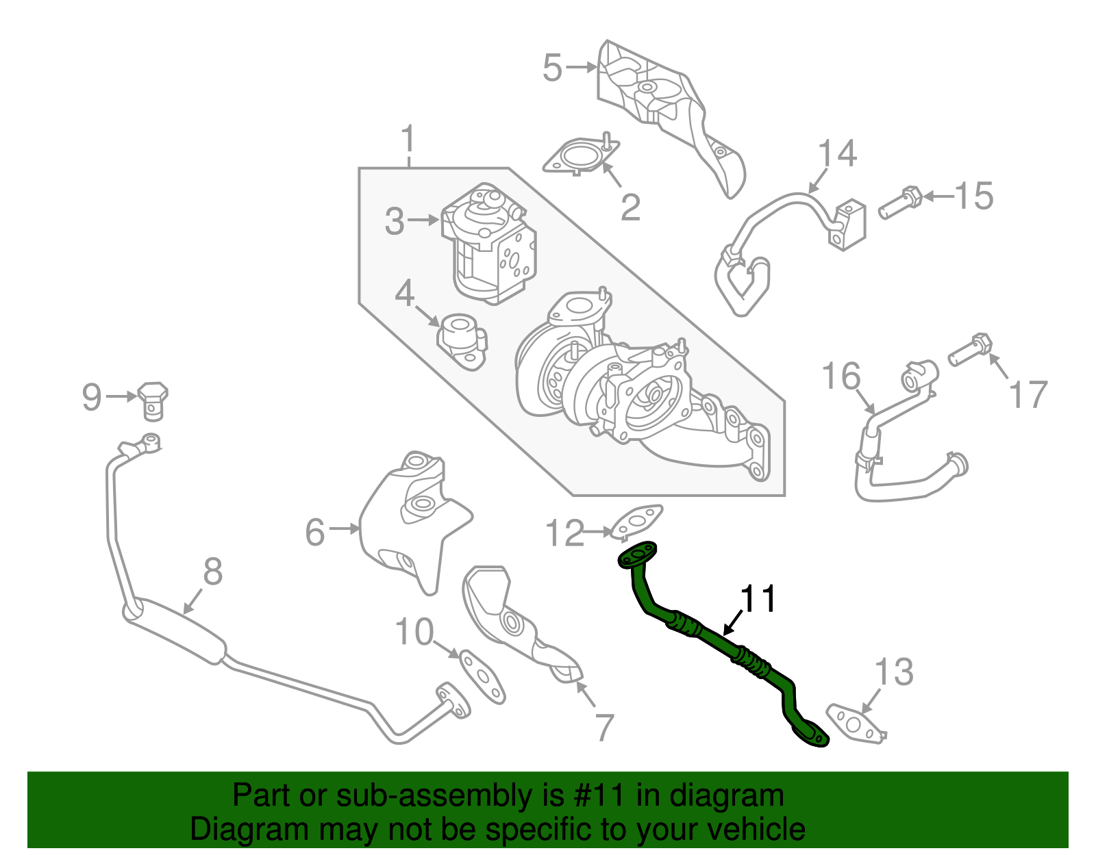 Hyundai - 28245-2GTA1 - Oil Return Tube - 2015-2020 Hyundai | OEM ...