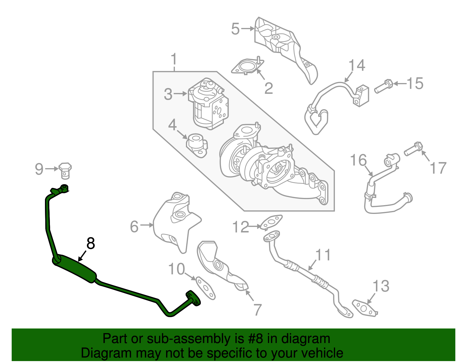 2015-2017 Hyundai Oil Feed Tube 28240-2GTA1 | OEM Parts Online