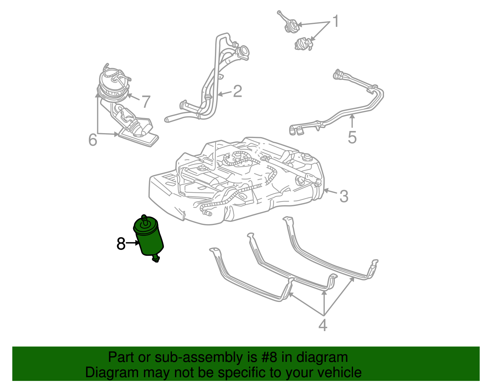 2002-2011 Ford | Fuel Filter | 2L2Z-9155-AB | Walls' Ford Parts