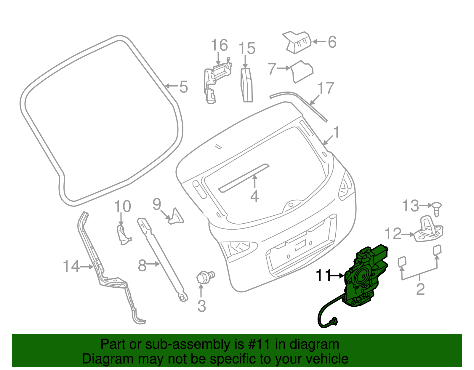 905001CA1B - Lock Actuator 2009-2020 Infiniti | Infiniti of Orland Park