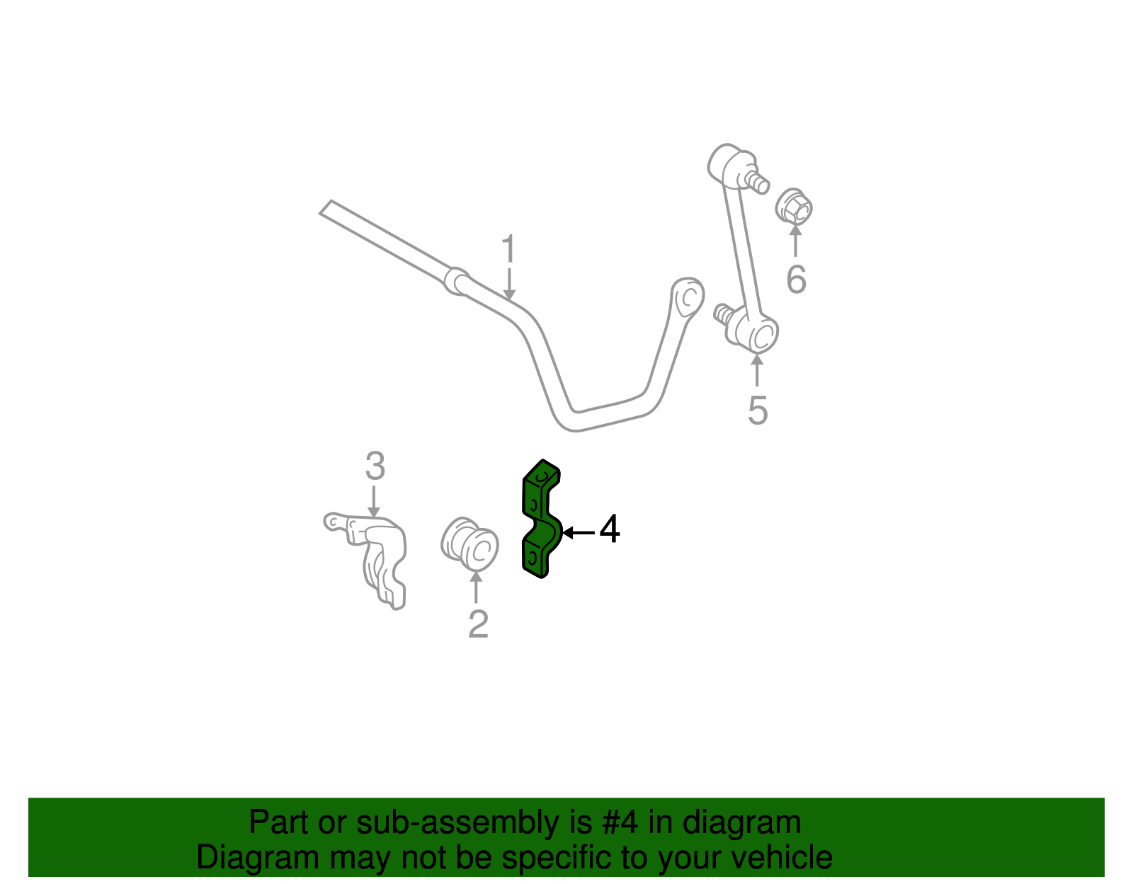 48832-33050 - Stabilizer Bar Clamp - 2002-2006 Toyota Camry | Nucar ...