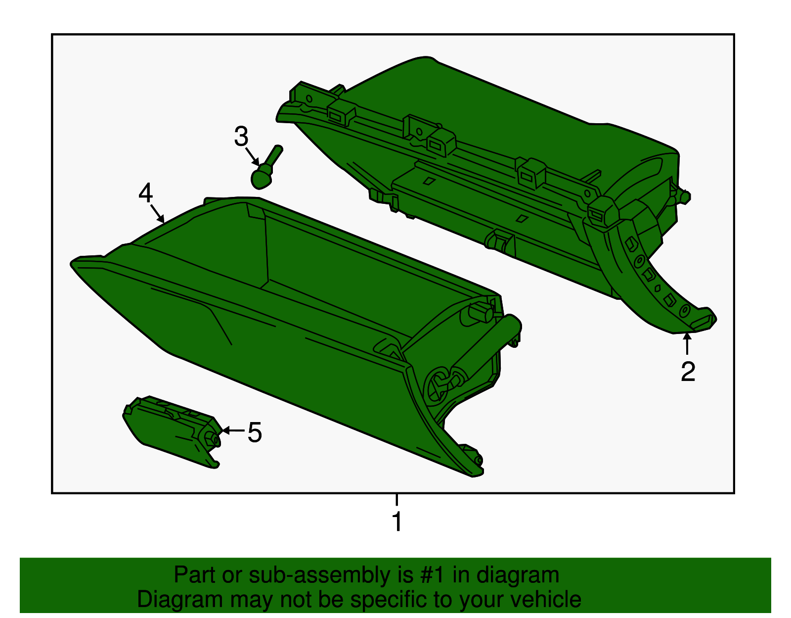 2016-2025 Chevrolet Malibu Compartment 42843001 | Capital Chevy Parts