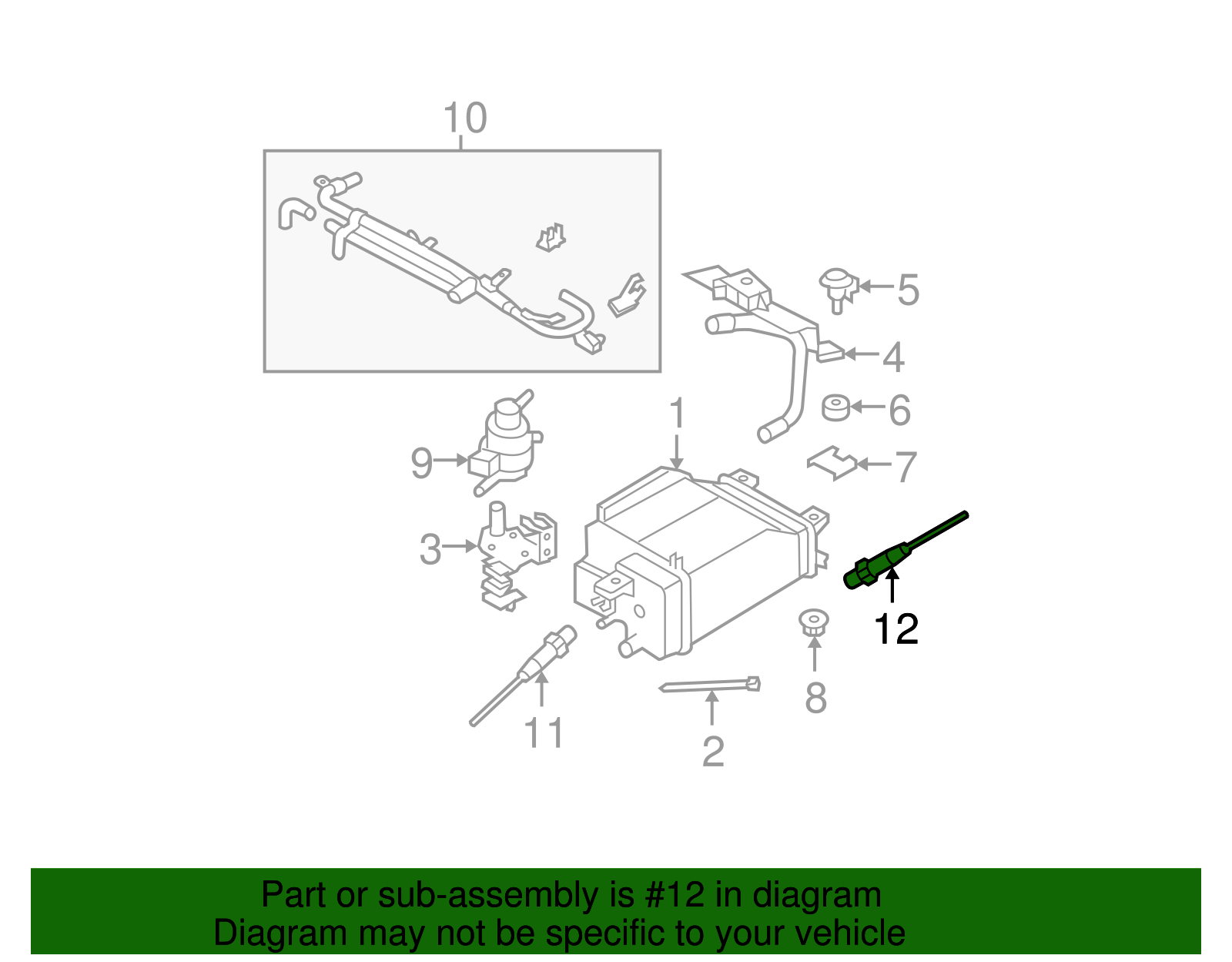 2004-2005 Subaru Oxygen Sensor 22690AA560 | Subaru Parts Pros - South ...