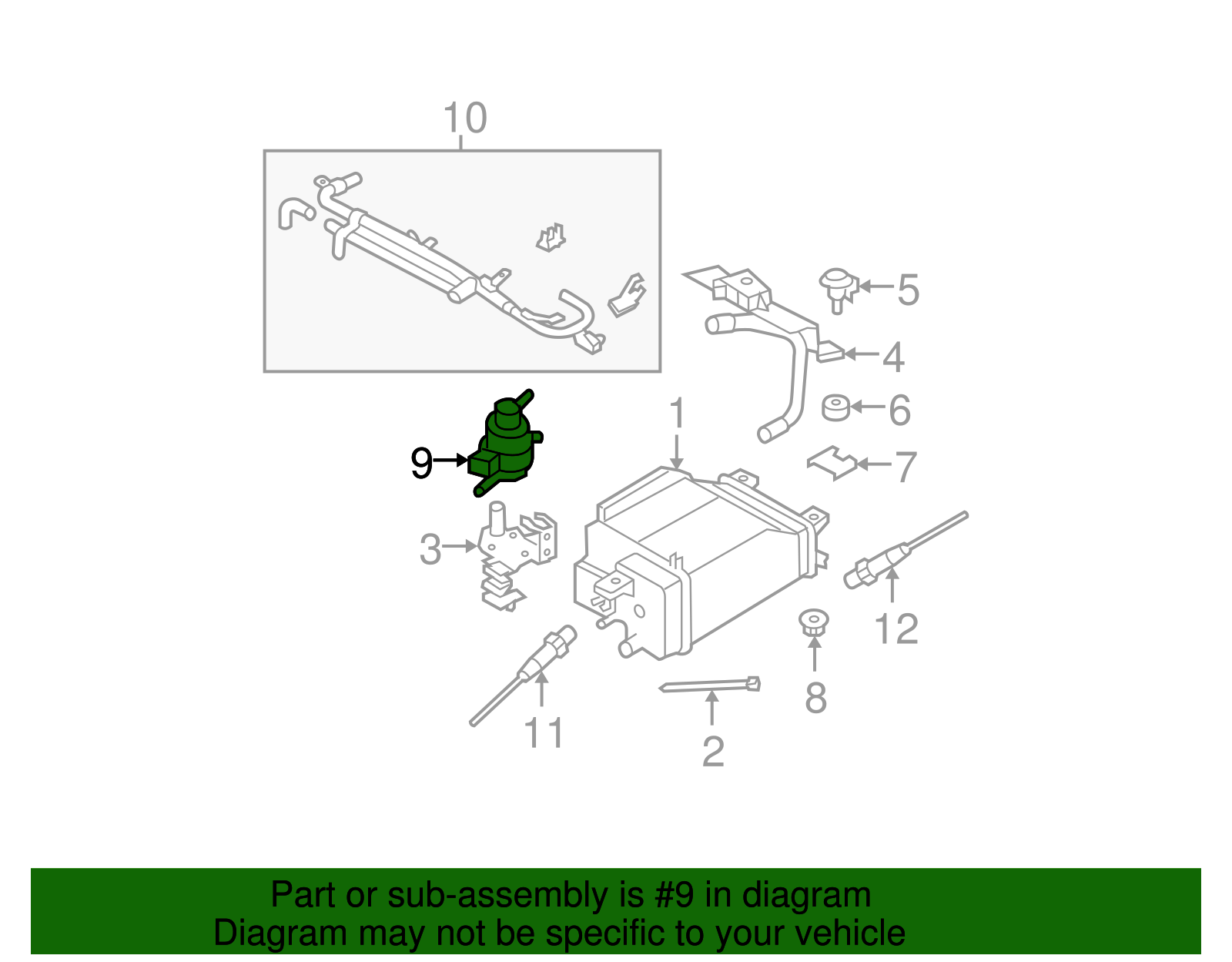 2005-2008 Subaru Forester Pressure Valve 42084AE130 | Subaru Online Parts