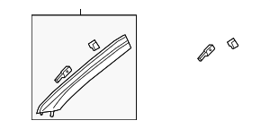84477090 - Black Driver Side Windshield Garnish Molding GM 2016-2020 ...