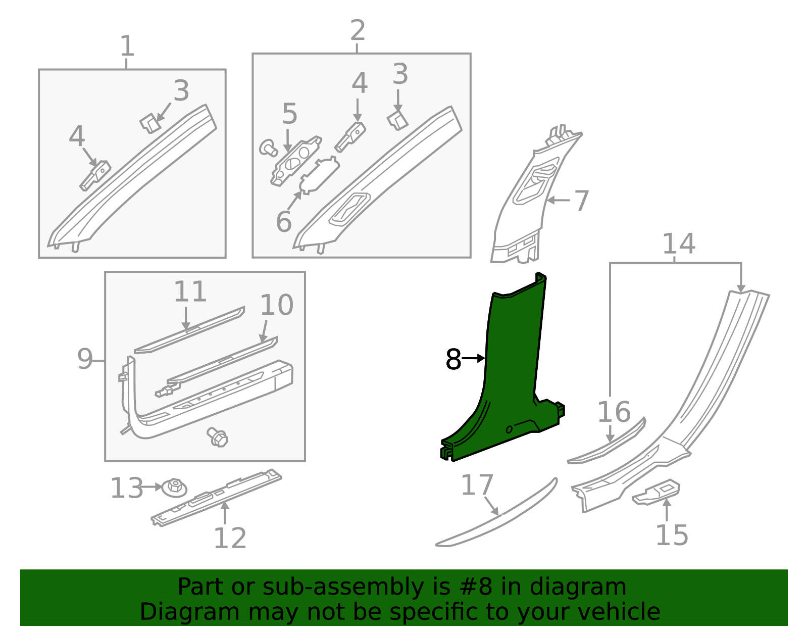 Door Pillar Trim Set - Frame Your Cabin with OEM Style | AutoNation Parts