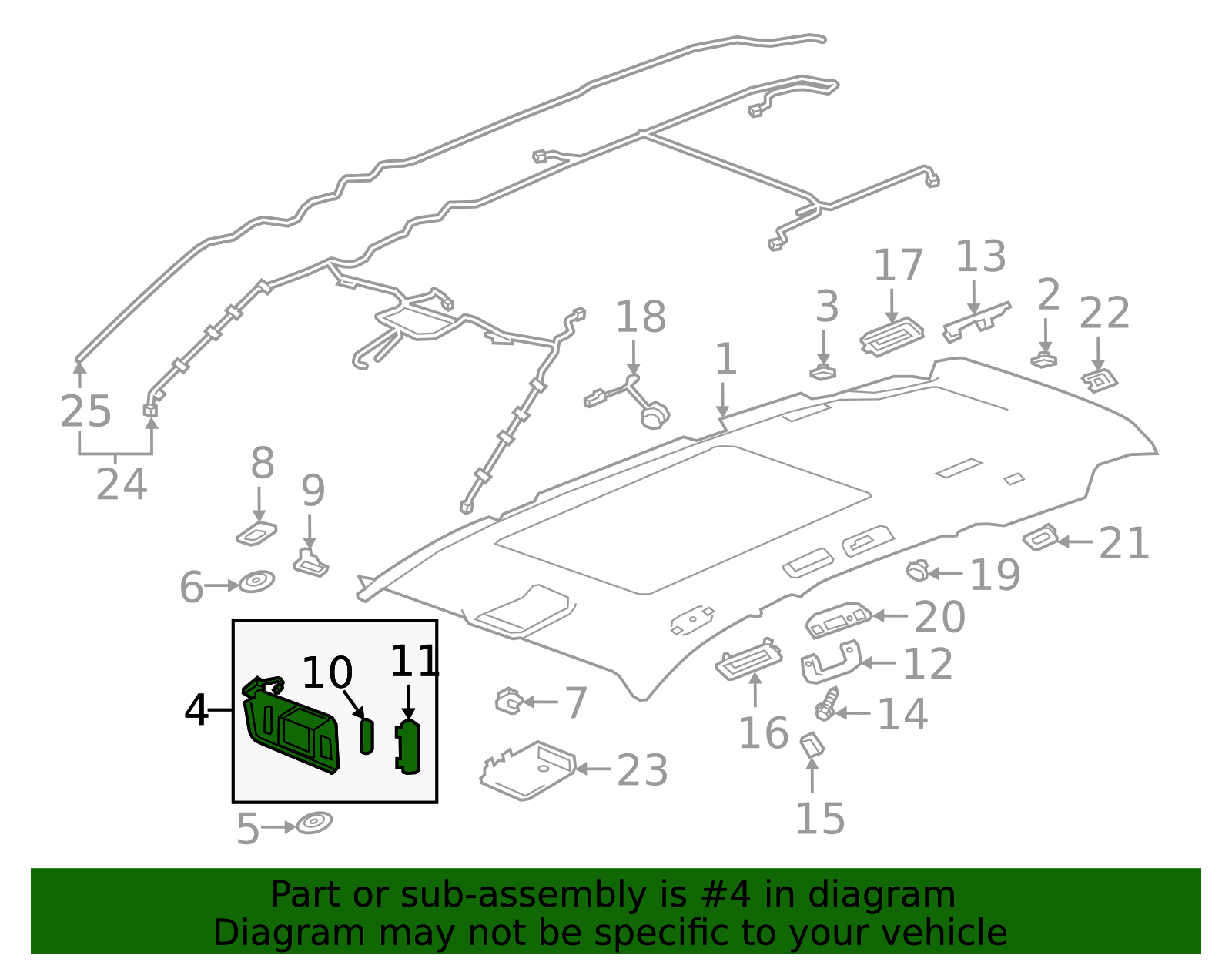 84839353 - Sun-Visor 2020-2025 Cadillac XT6 | Gateway Buick GMC Parts