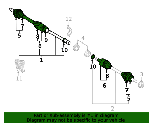2017-2020 Toyota 2017-2020 Toyota - Axle Assembly 43410-WB005 | Sparks ...