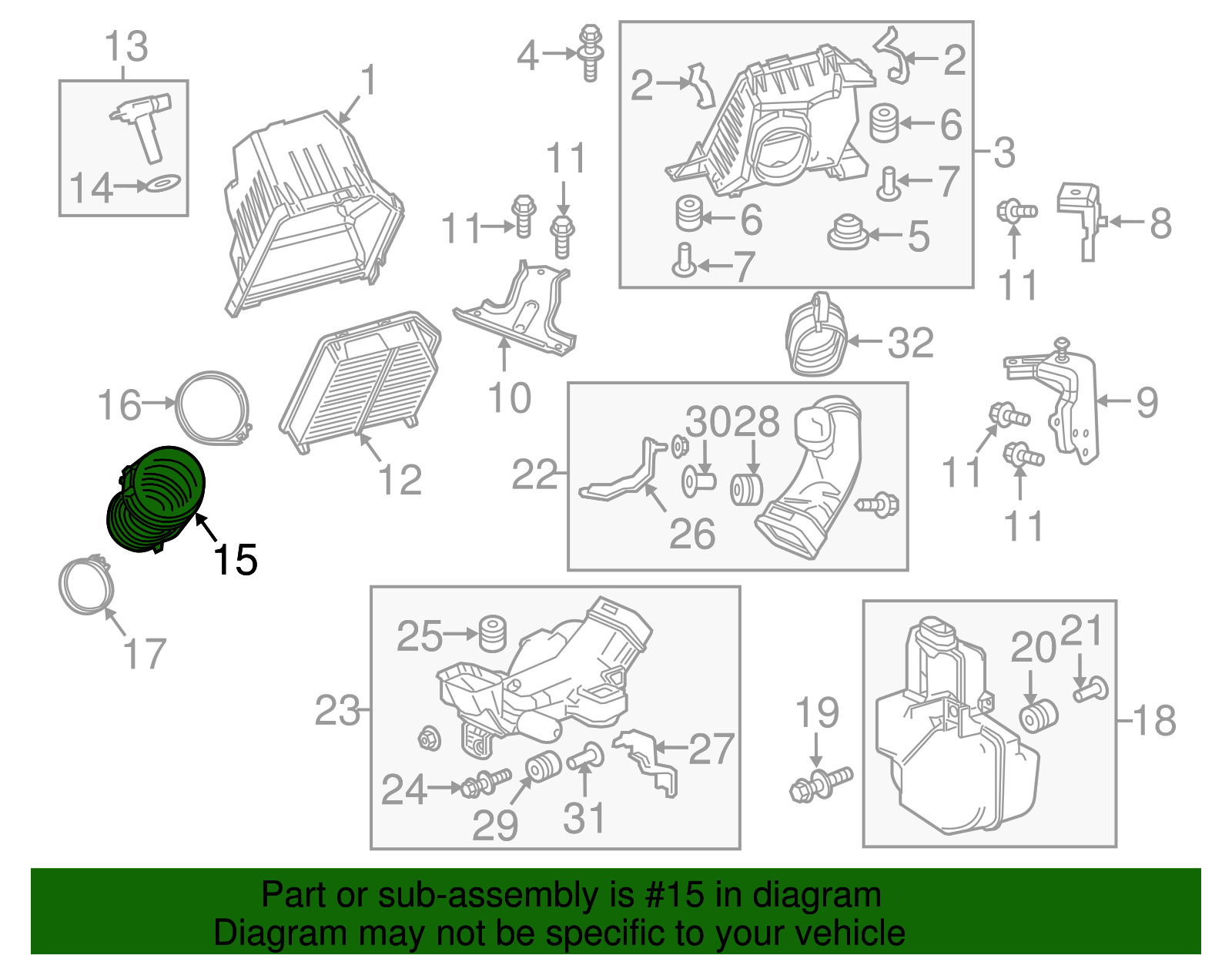 2015-2016 Honda CR-V Air Flow Tube 17228-5LA-A00 | OEM Parts Online