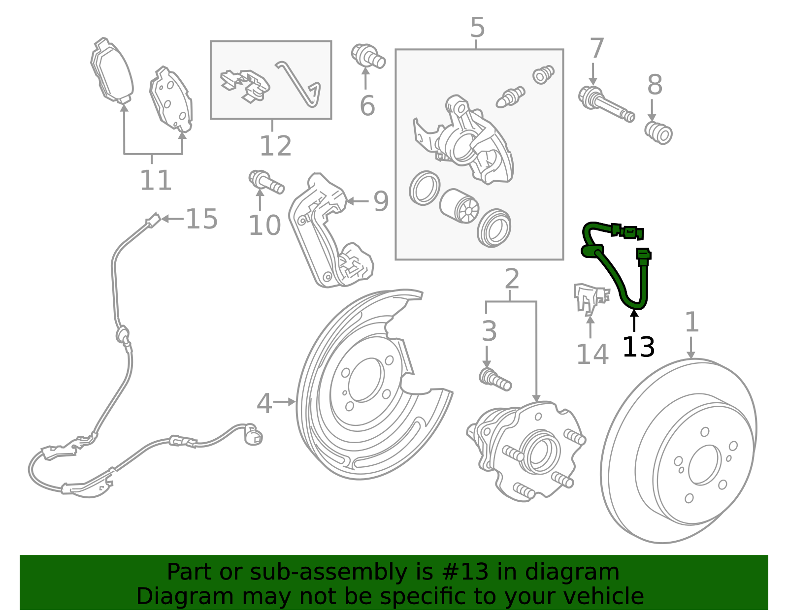 2011-2018 Toyota Brake Hose 90947-02G33 | MotorMotor