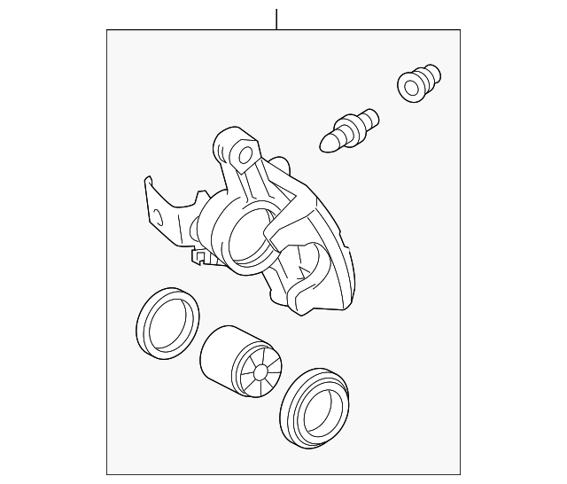 47830-12240 - Caliper - 2011-2018 Toyota | Nucar Toyota Parts