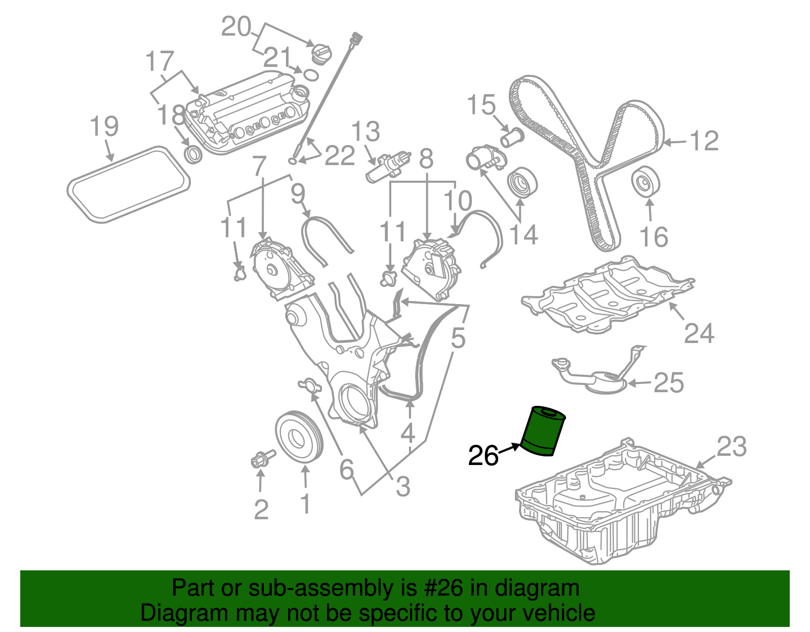 2004-2007 Saturn Vue Filter 19427701 GM | GMPartsDirect.com