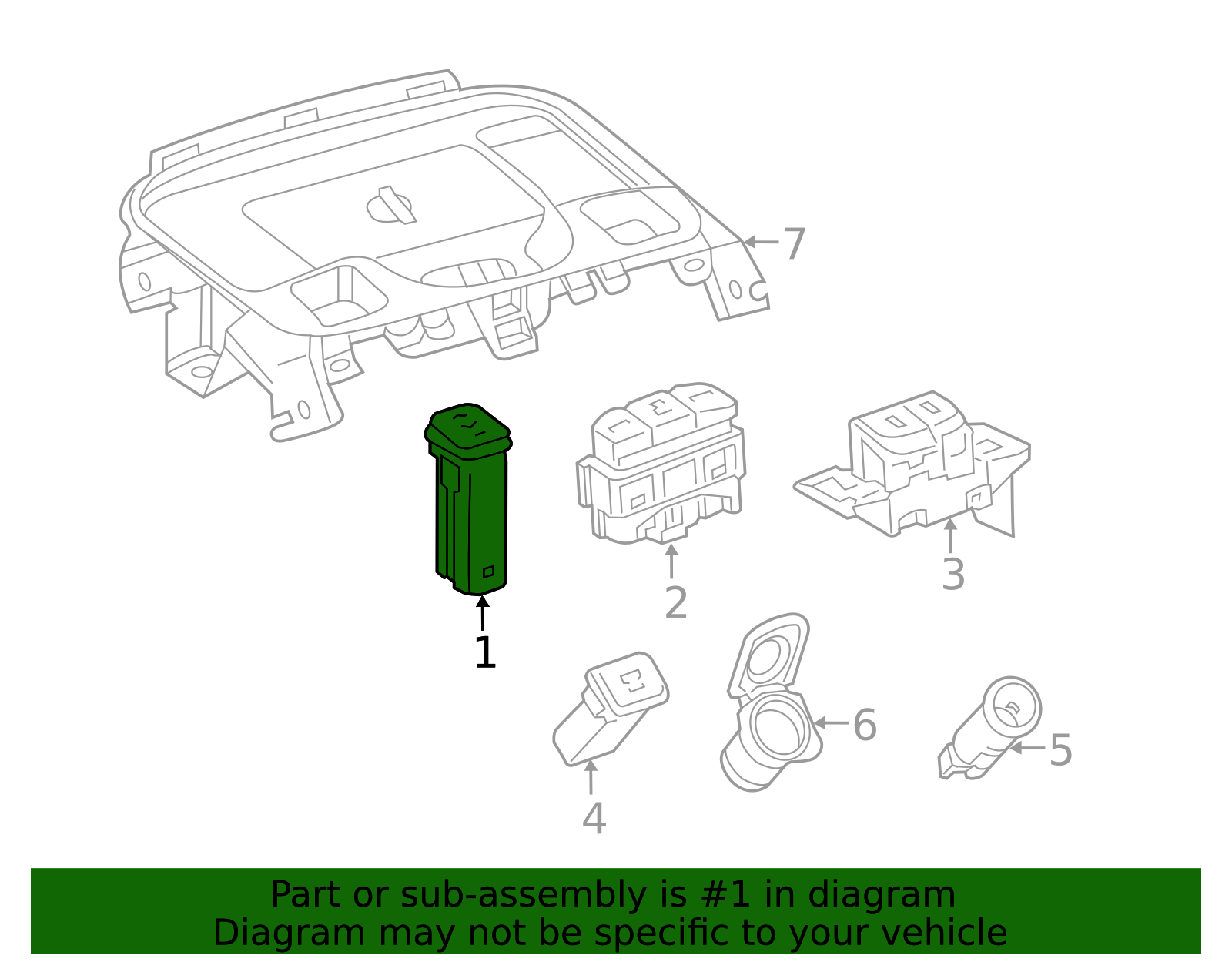 2023-2025 Toyota Switch 84751-12120 | Toyota Parts Center